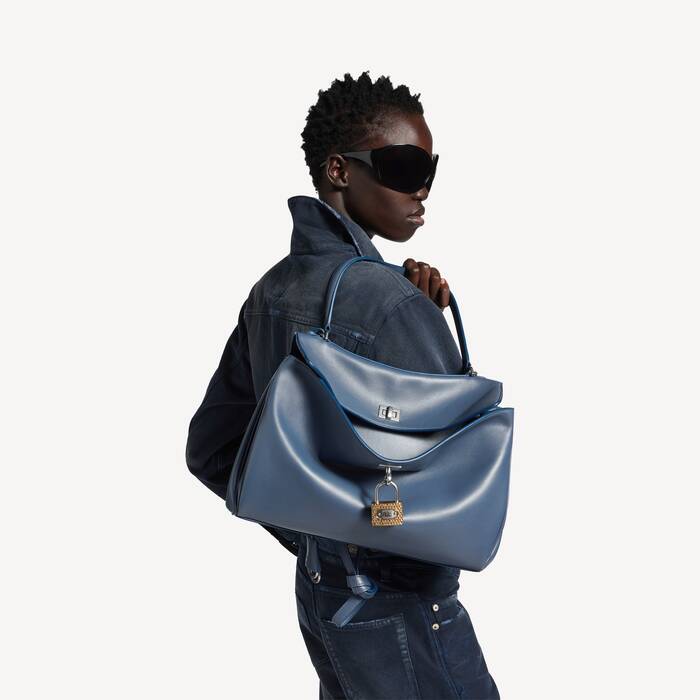 Women's Rodeo Handbag Medium in Faded Dark Blue | Balenciaga US