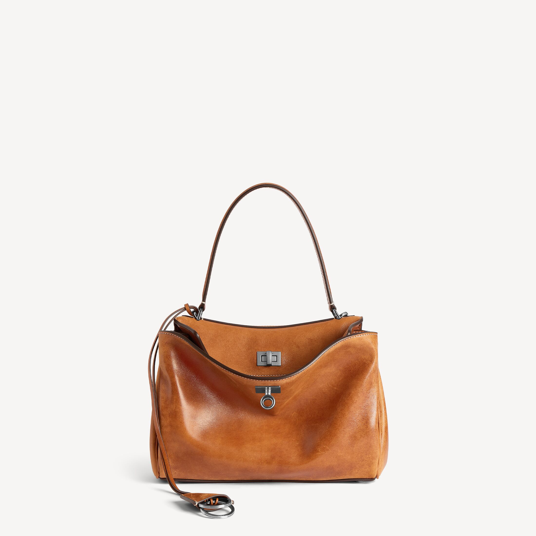 Women's Rodeo Handbag Small in Tan Cowboy | Balenciaga US