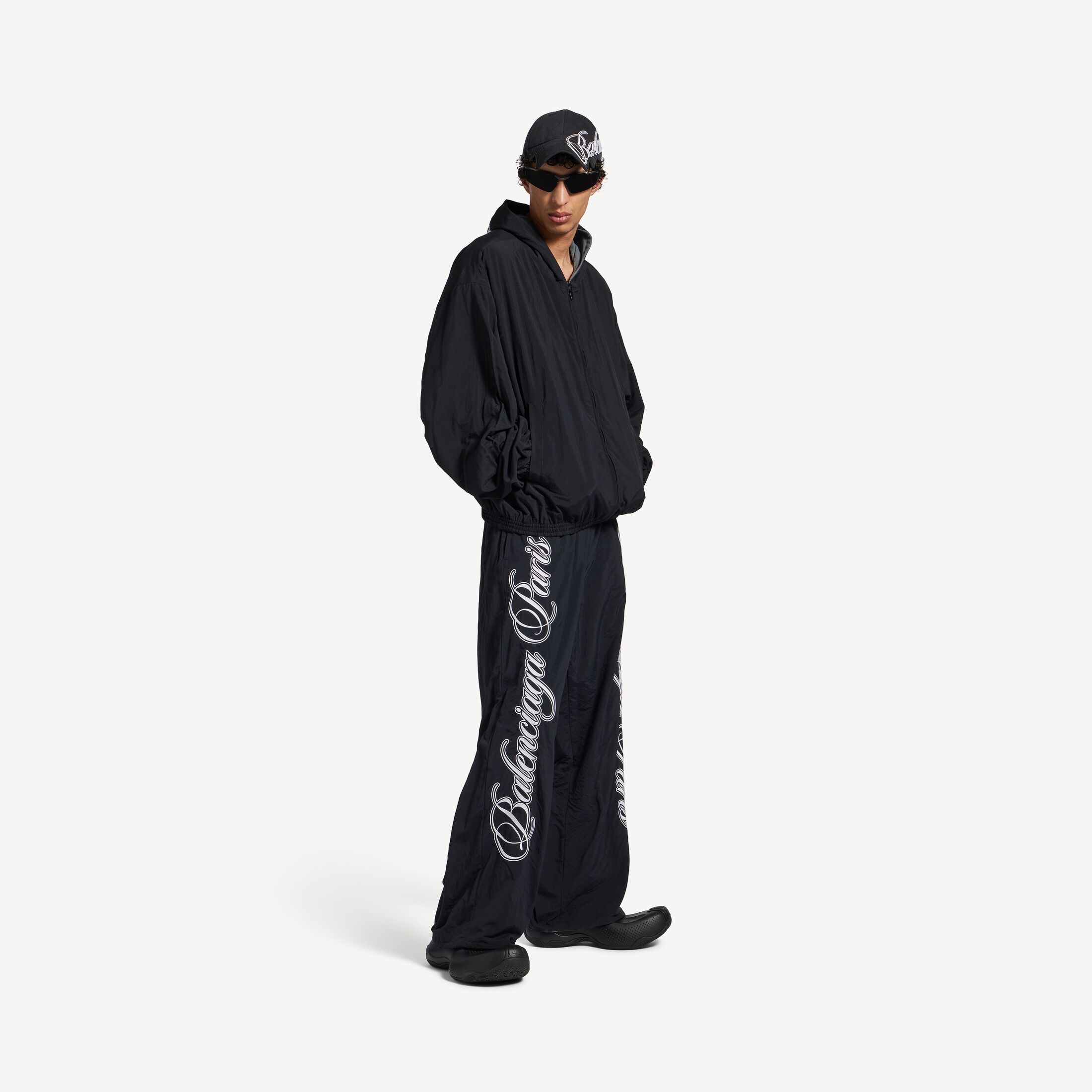 Cursive reversible tracksuit jacket