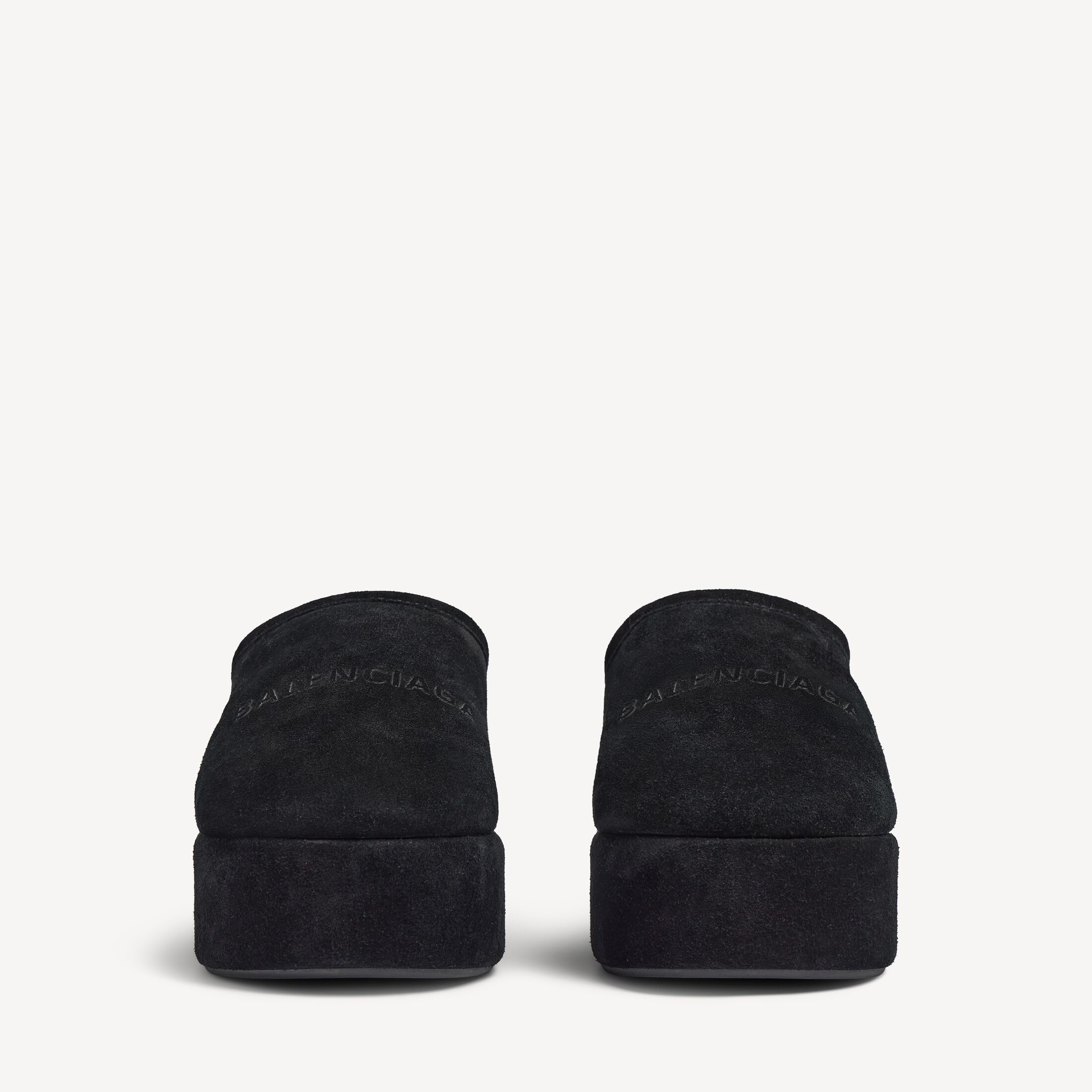 Women's Alaska Soft Platform Mule in Black | Balenciaga ZW