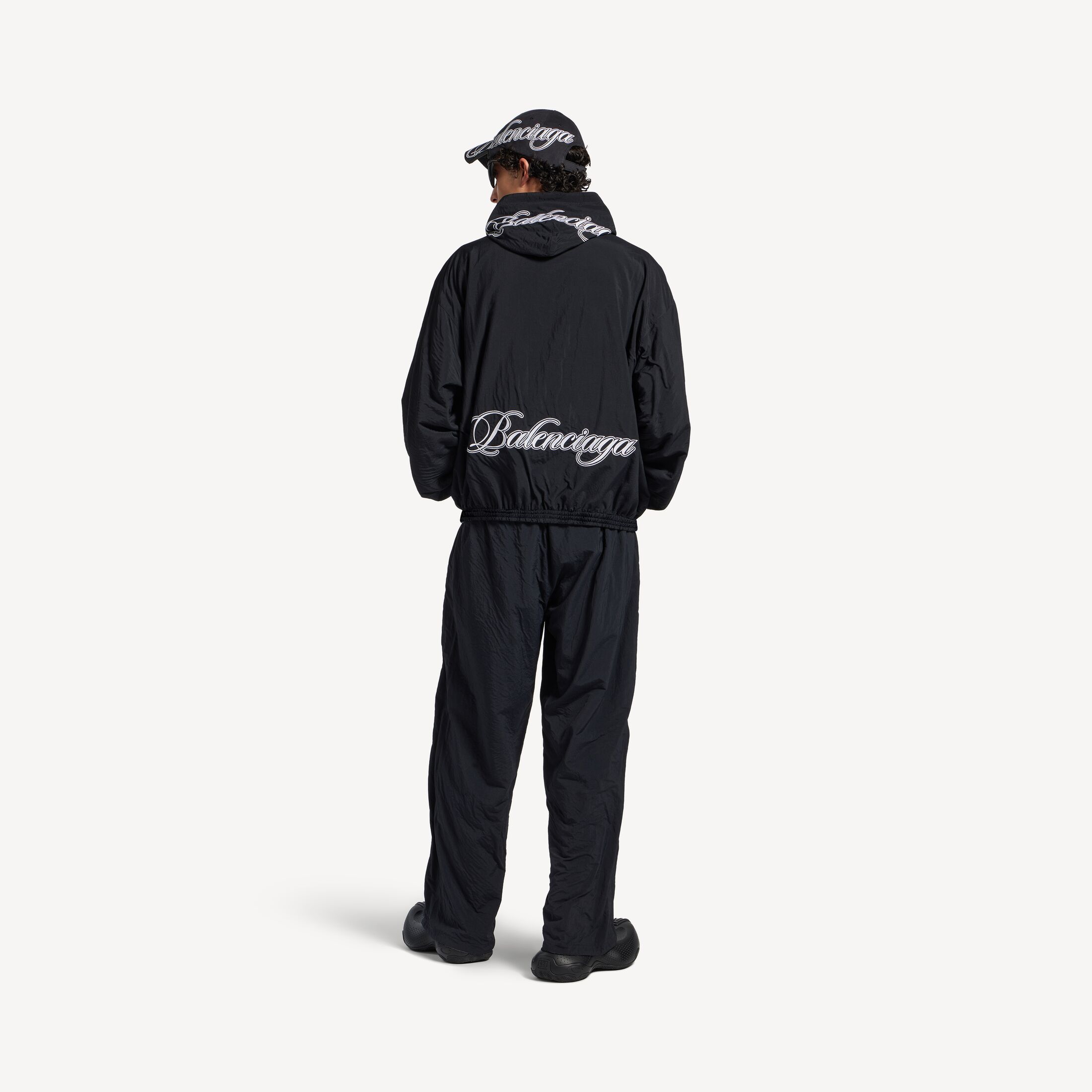 Cursive reversible tracksuit jacket