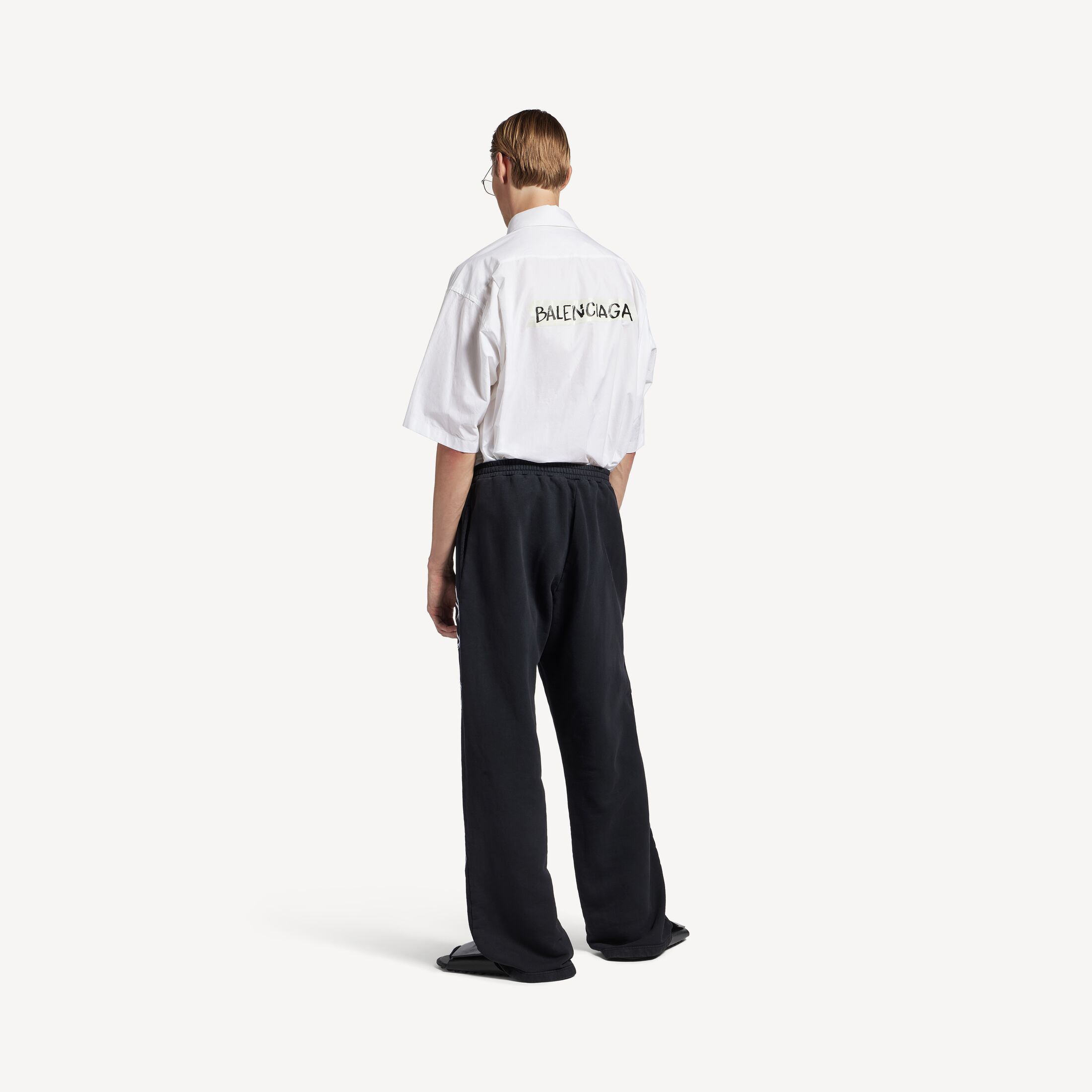 Cursive baggy pants