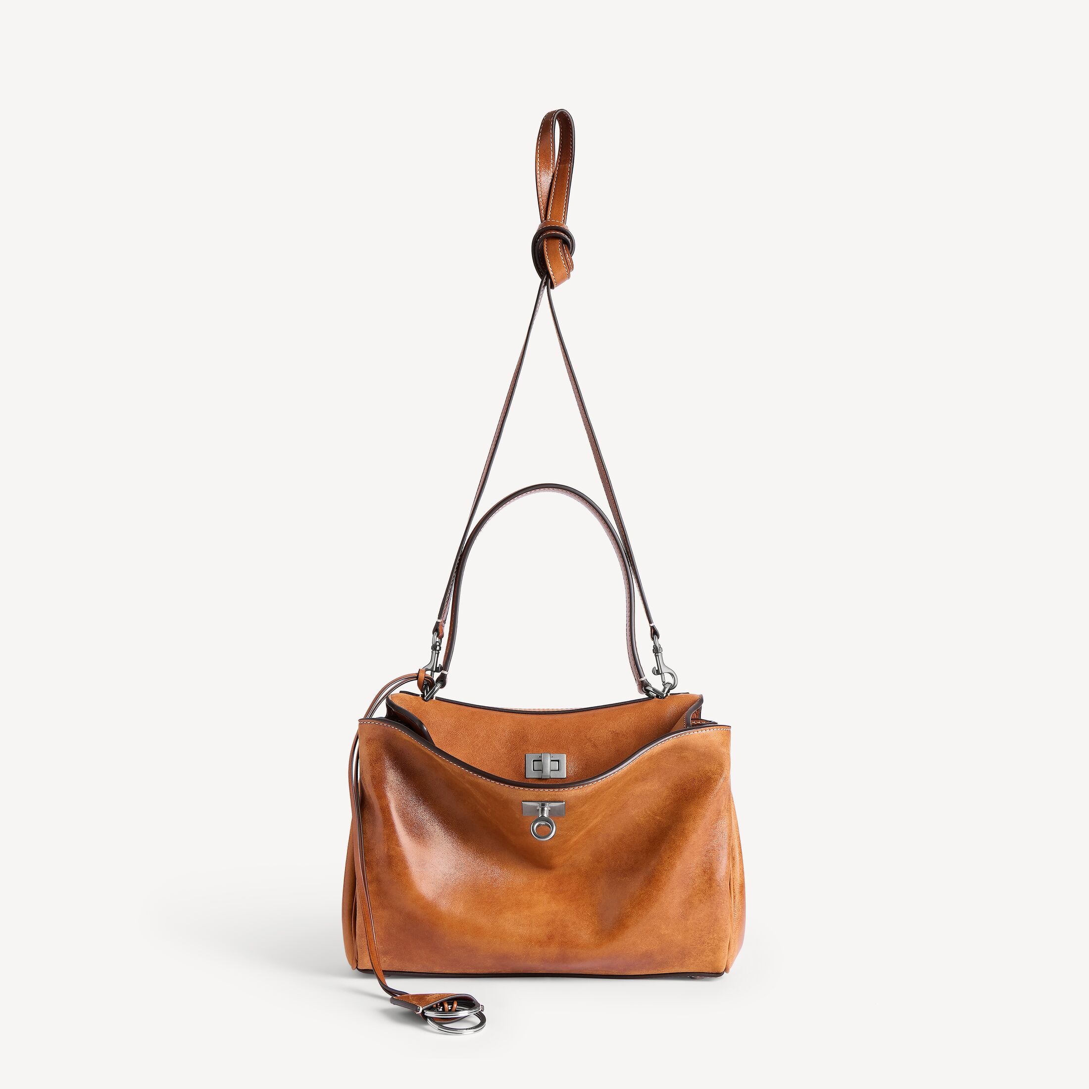 Women's Rodeo Handbag Small in Tan Cowboy | Balenciaga US