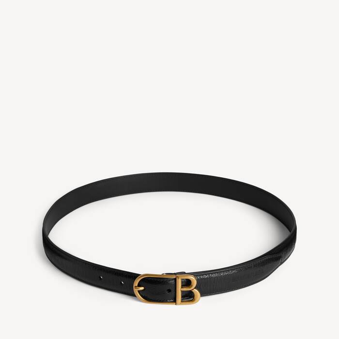 Women's Classic B Belt in Black | Balenciaga US