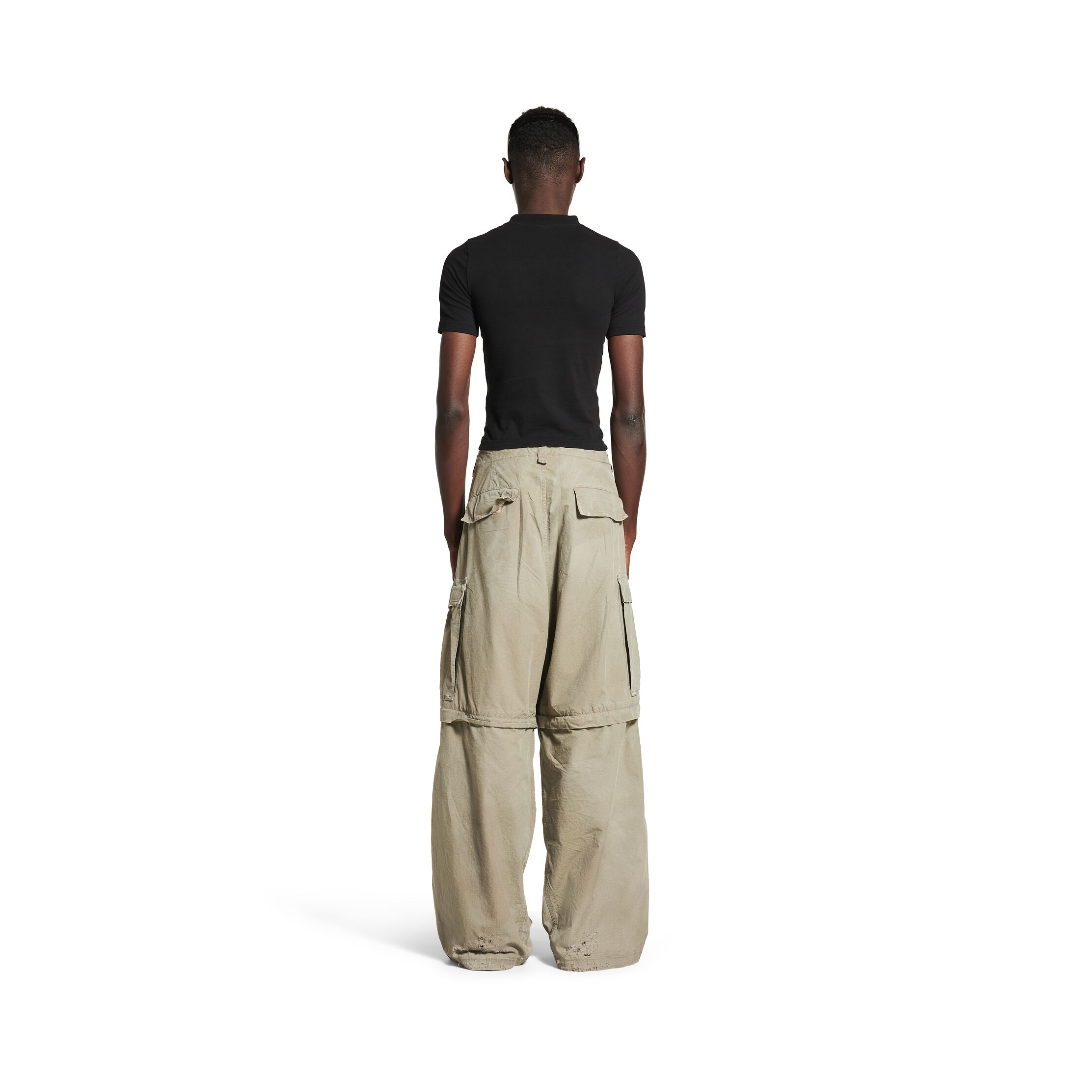 Men's Large Cargo Pants in Dark Beige | Balenciaga US