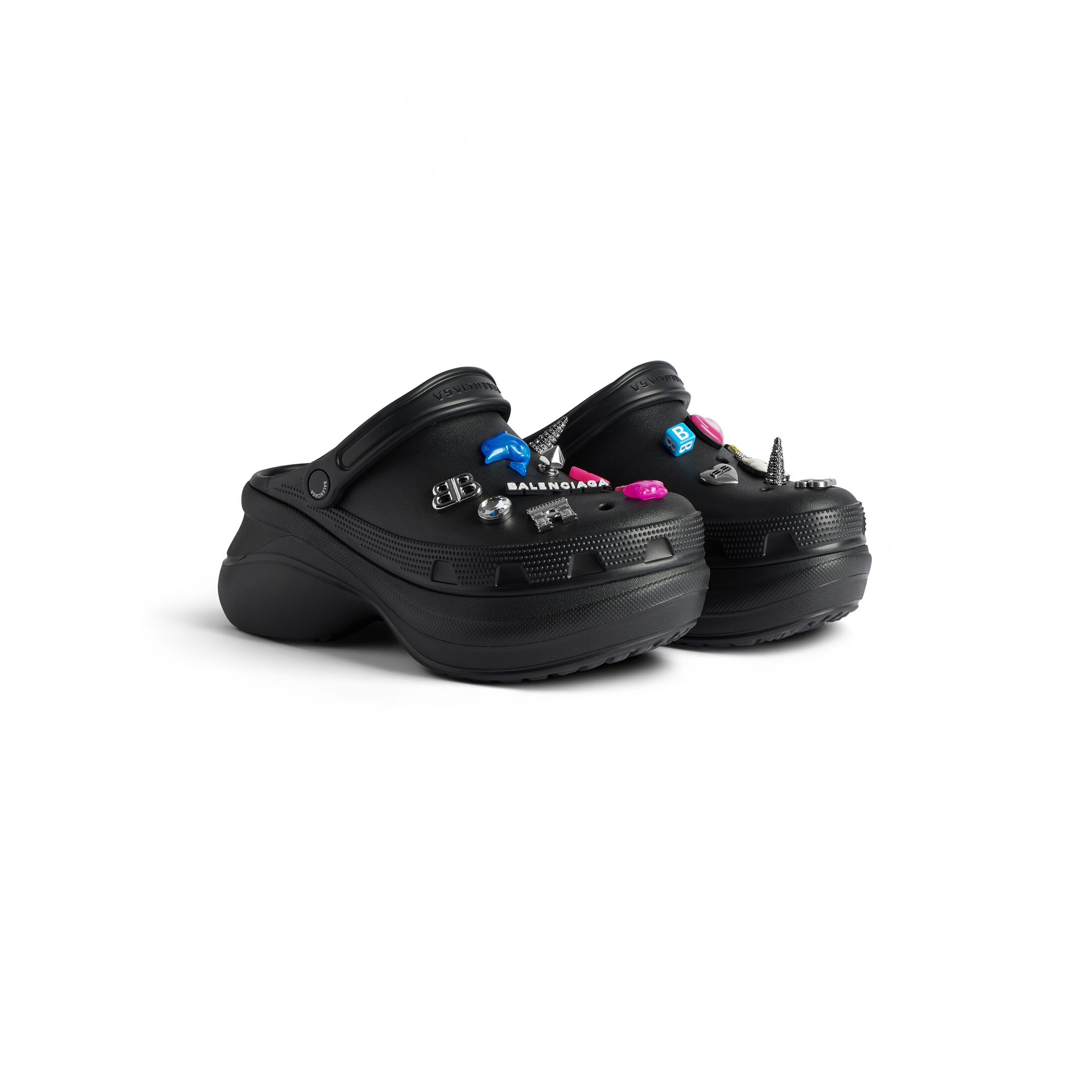 Women's Crocs™ Mule Jibbitz™ in Black | Balenciaga US