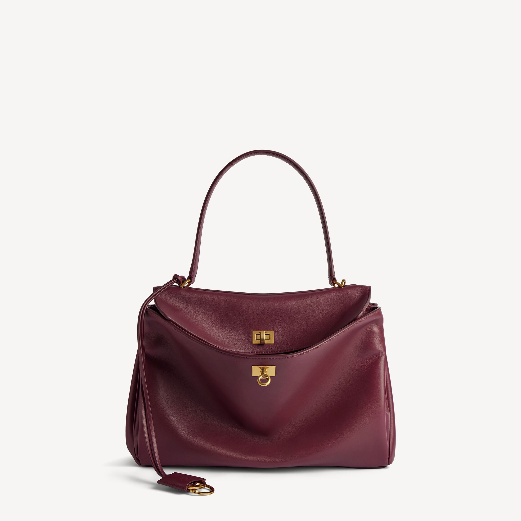 Women's Rodeo Handbag Medium in Burgundy | Balenciaga US