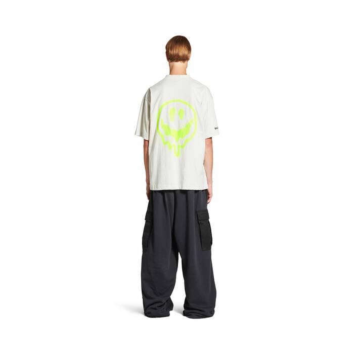 T-shirt Hi There + Dripley Fit Medium en Blanc Effet Sali | Balenciaga FR