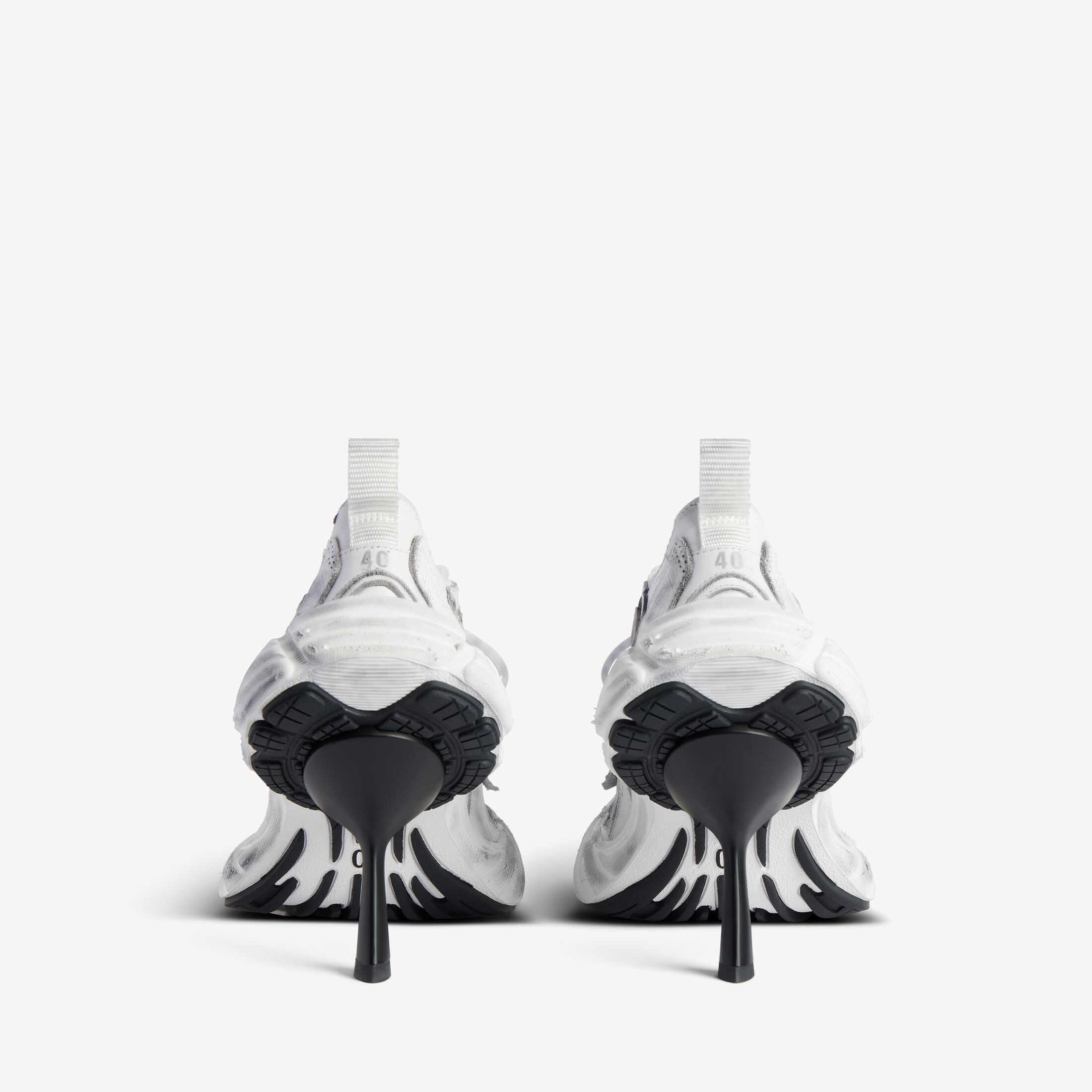 Women's Monday Heel Shoe in White/black/grey | Balenciaga AU