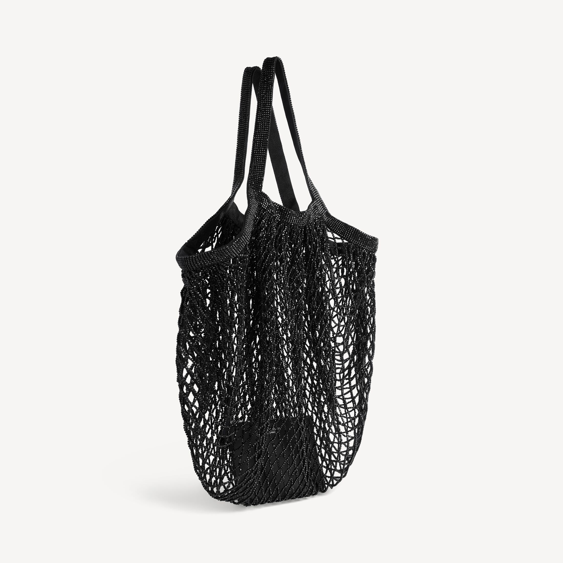Women's 24/7 Bag Large With Rhinestones in Black | Balenciaga AU