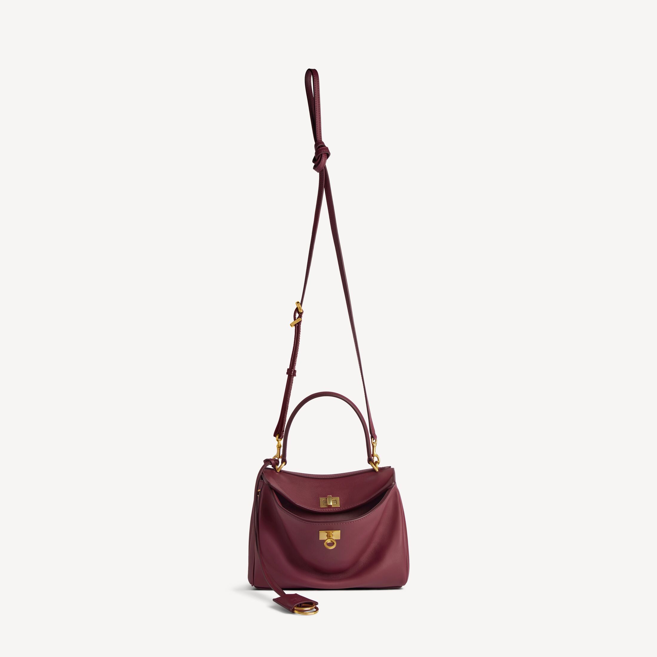 Women's Rodeo Handbag Mini in Dark Burgundy | Balenciaga US