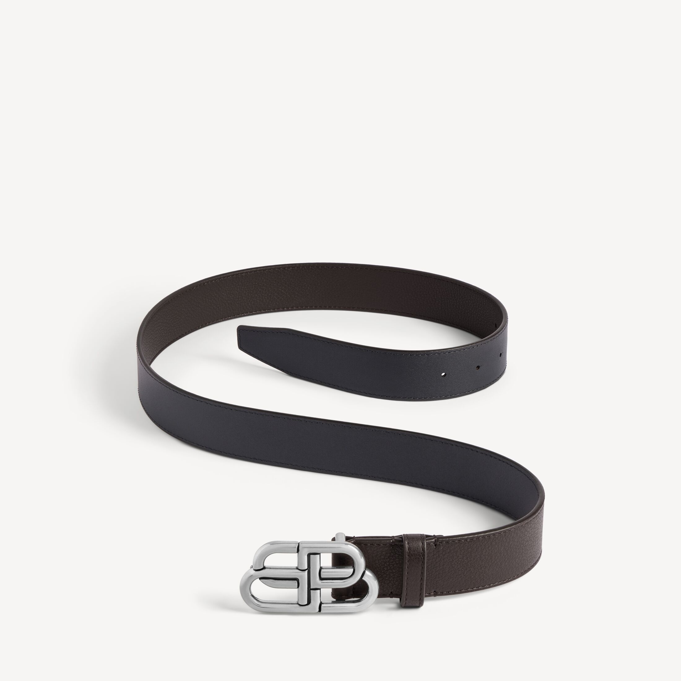 Men's Bb Large Belt in Espresso | Balenciaga US