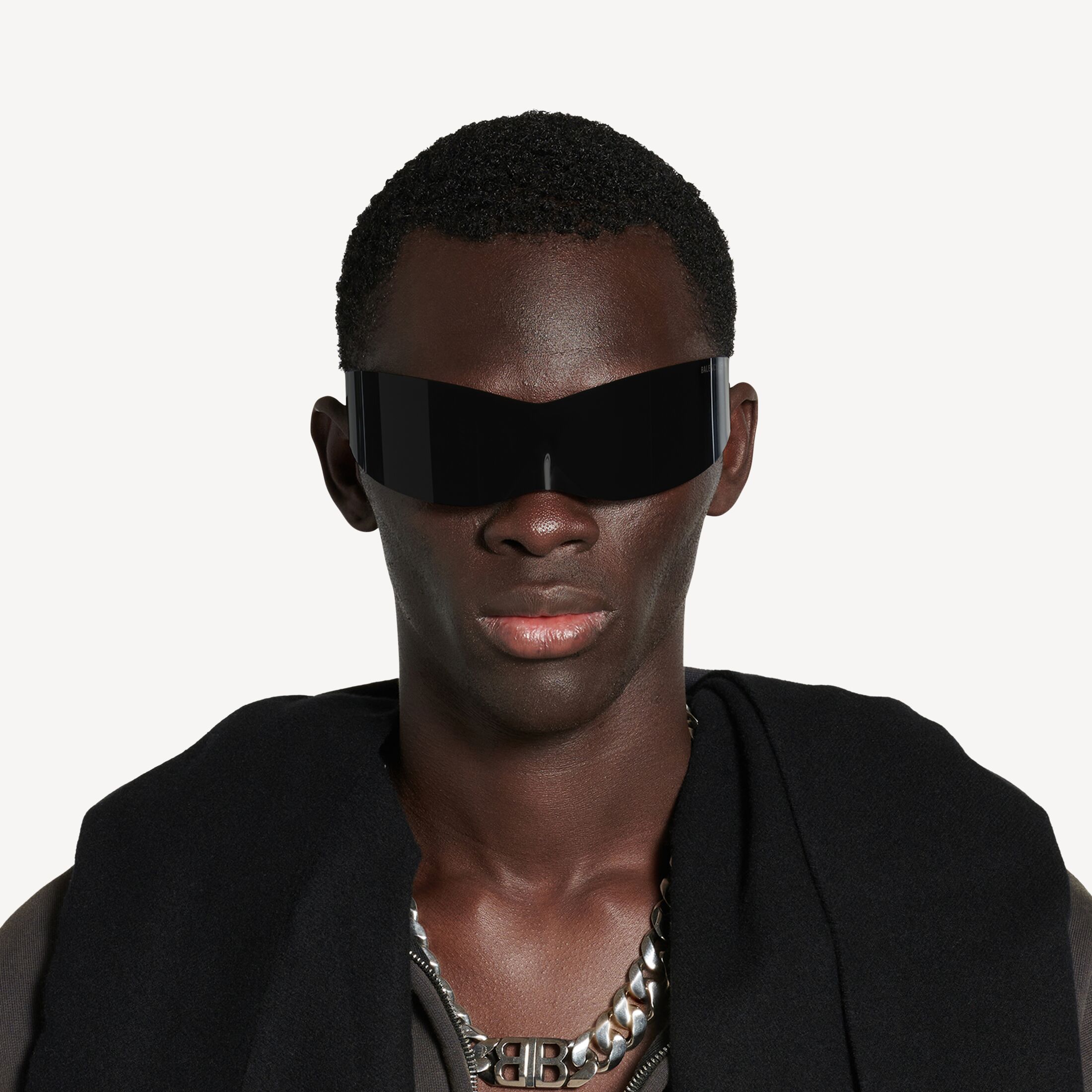 Panther Mask Sunglasses in Black | Balenciaga US