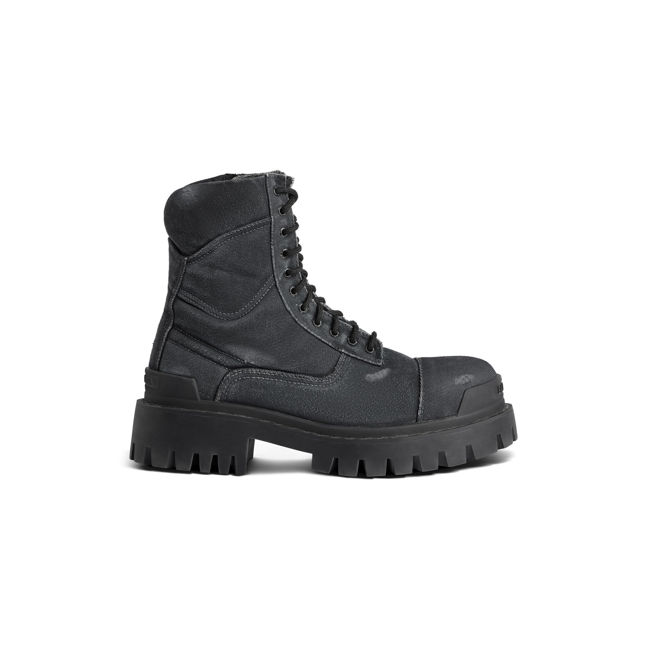 Men's Combat Strike Boot in Black | Balenciaga US