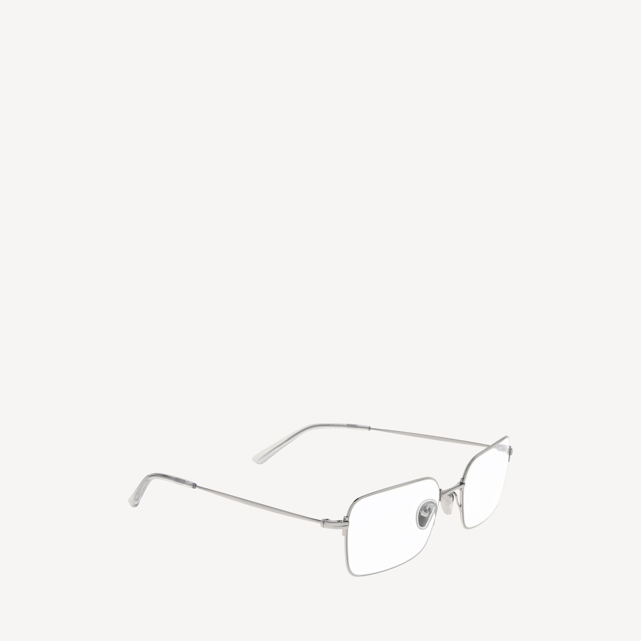 Invisible Rectangle Sunglasses in Silver| Balenciaga® US