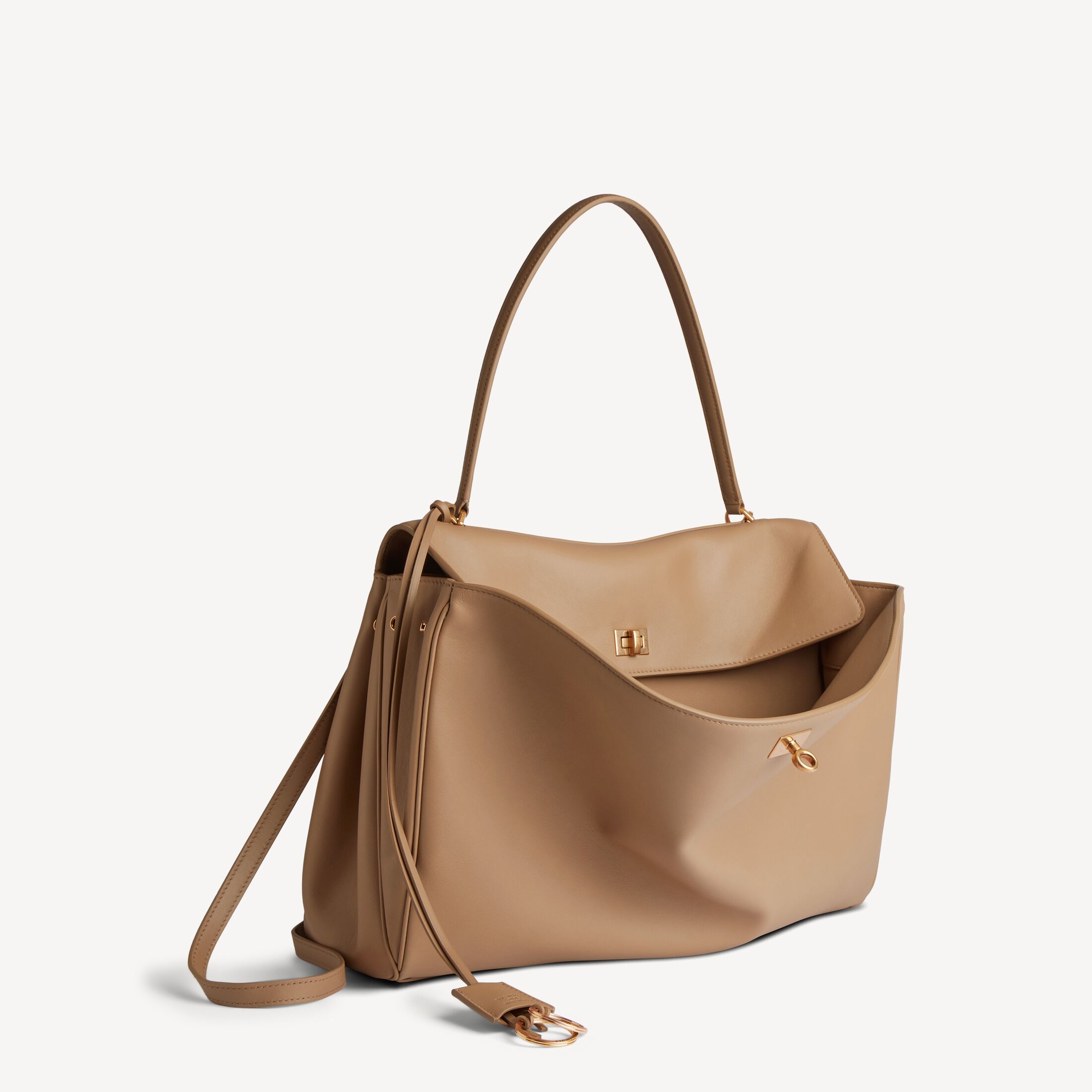 Women's Rodeo Large Handbag in Latte | Balenciaga CA