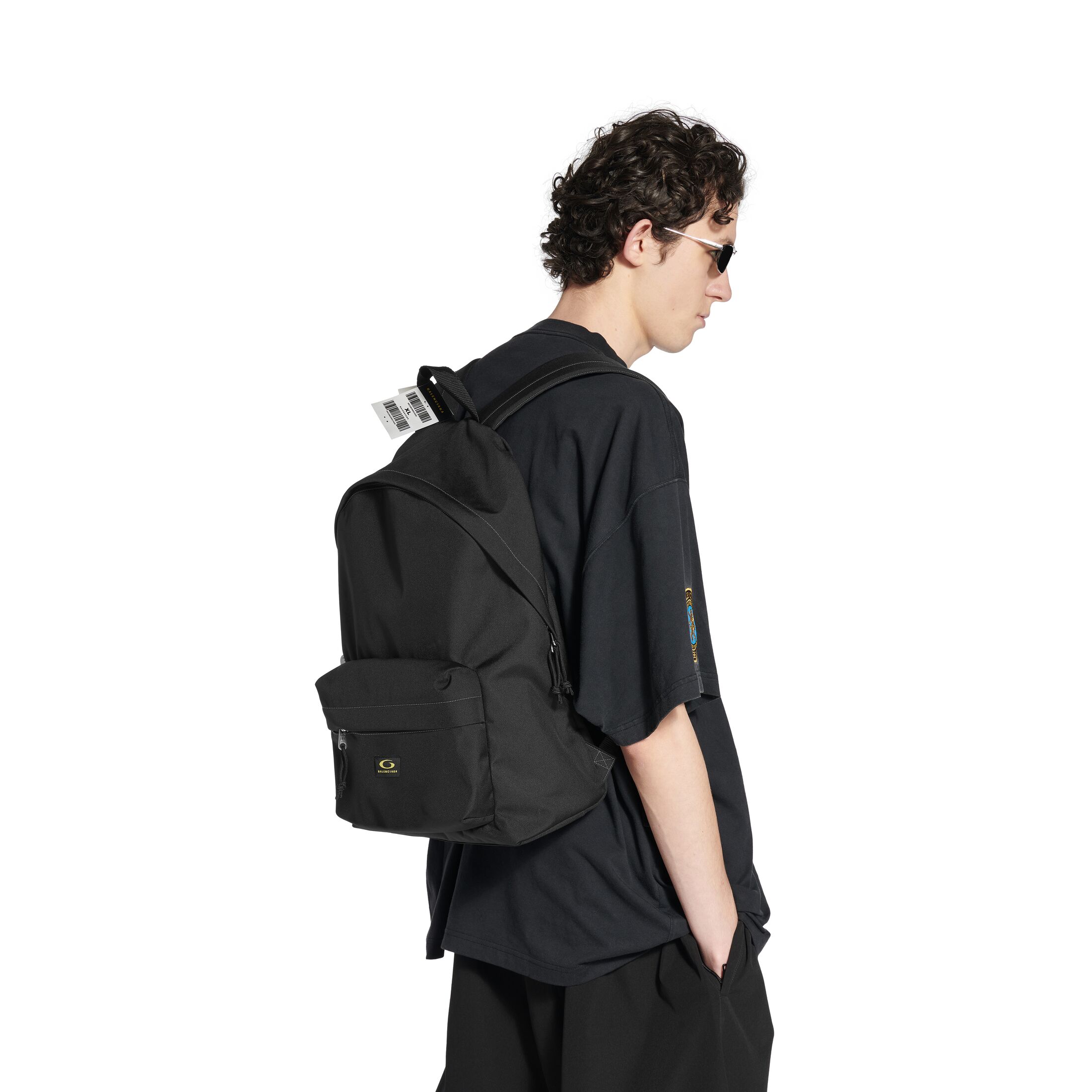 Men's Explorer Backpack in Black/yellow/white | Balenciaga US