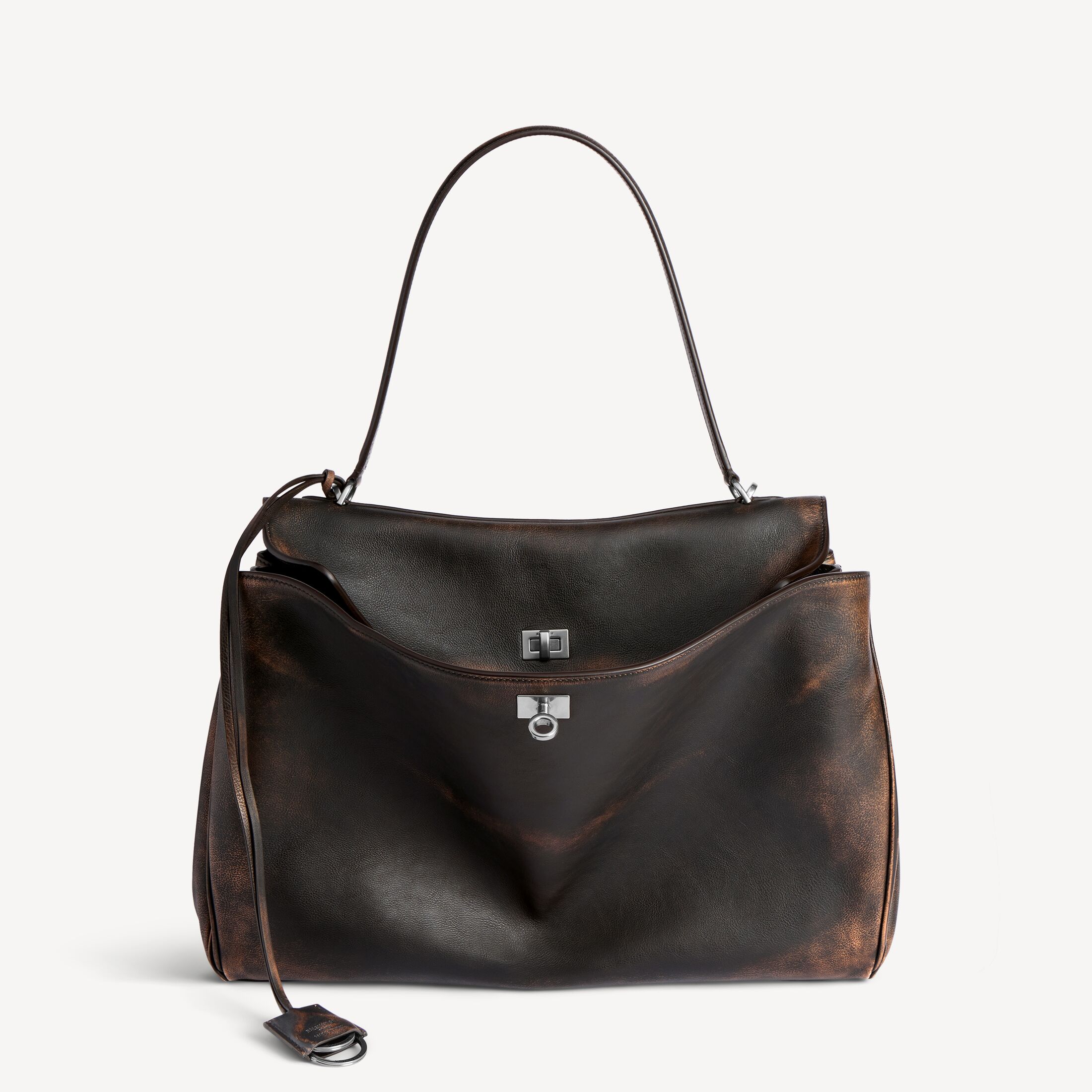 Women's Rodeo Handbag Large With Charms in Kaki | Balenciaga US