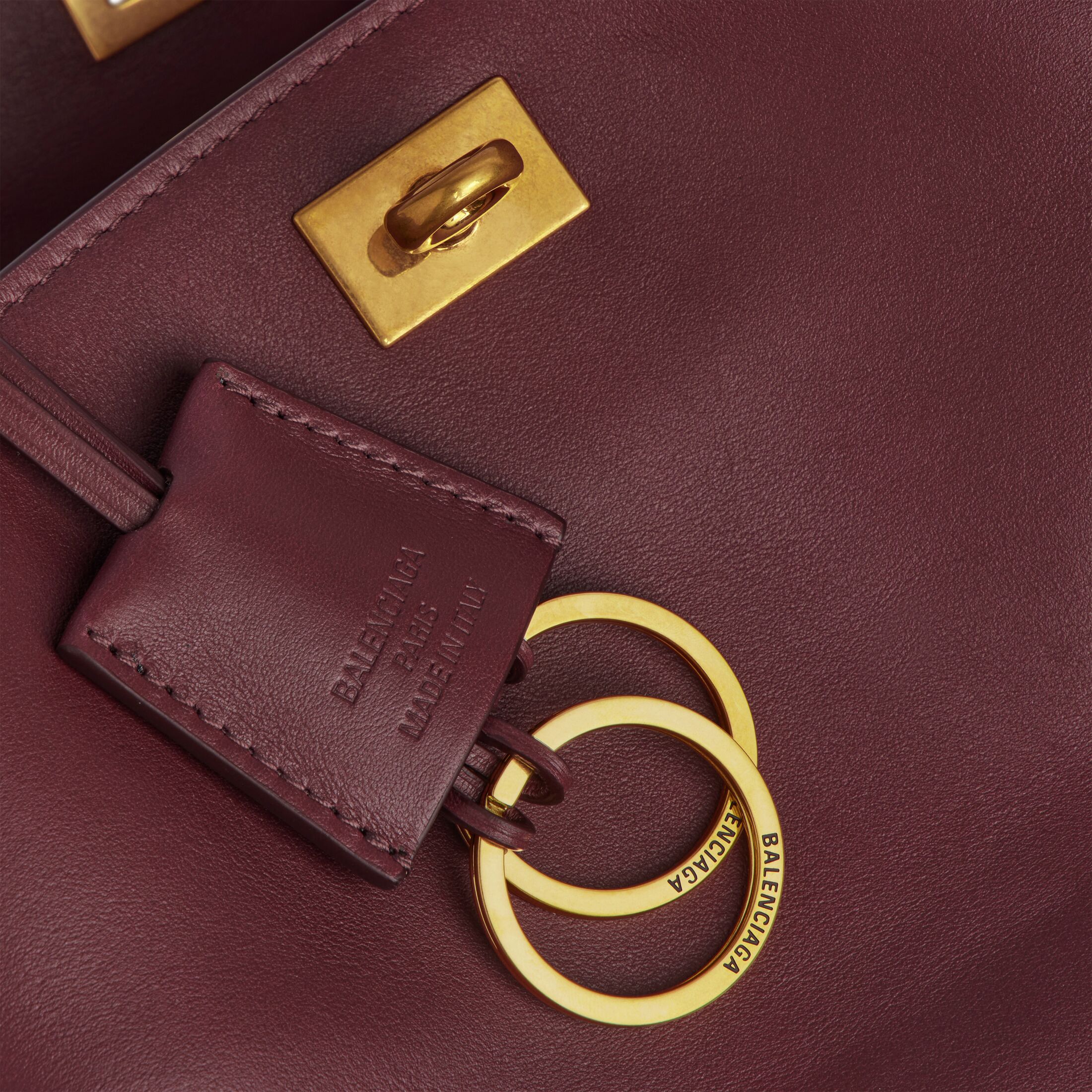 Women's Rodeo Handbag Mini in Dark Burgundy | Balenciaga US