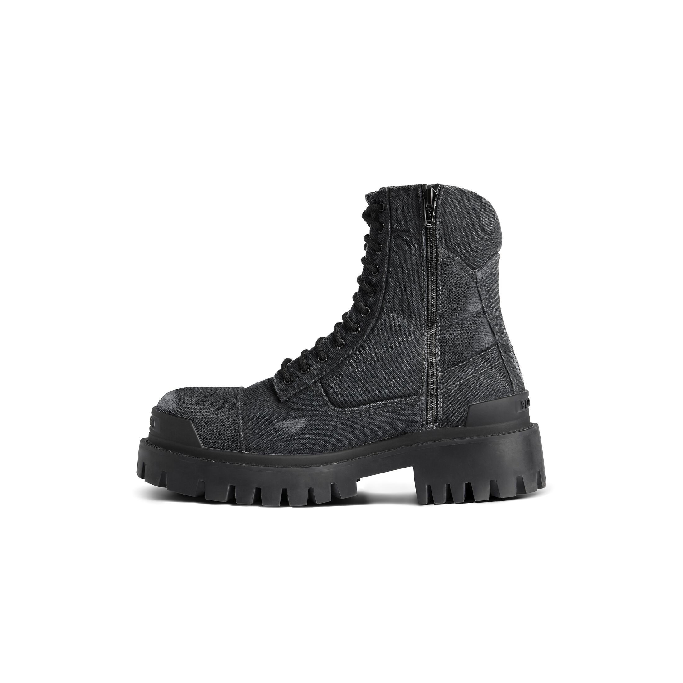 Men's Combat Strike Boot in Black | Balenciaga US