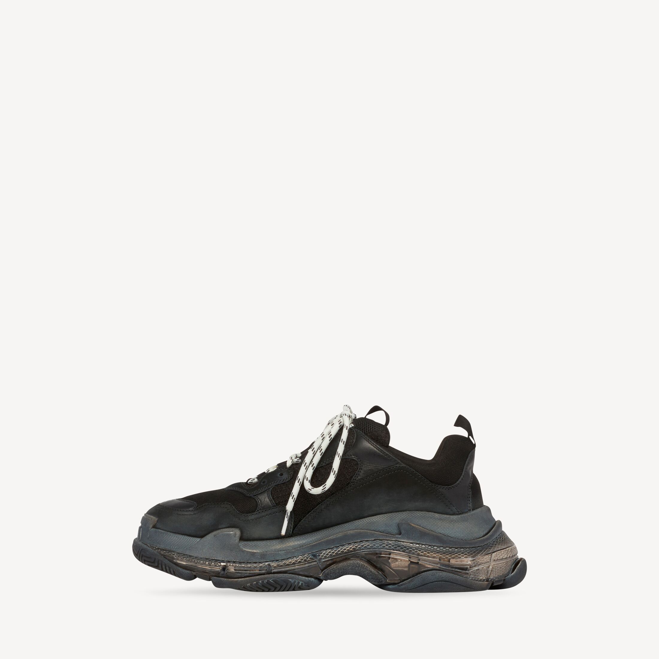 Women's Triple S Clear Sole Sneaker in Black | Balenciaga US
