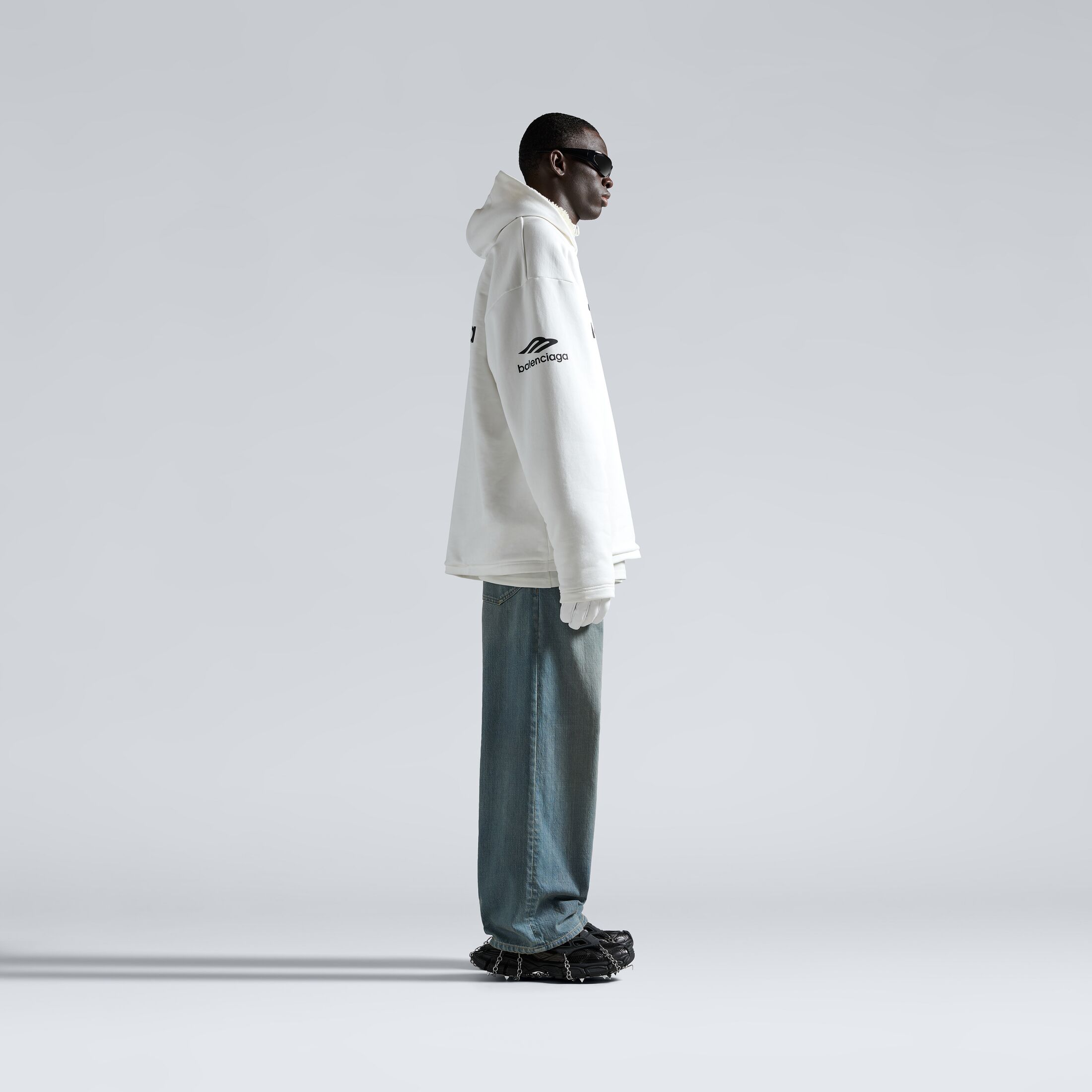 Men's Waterproof Jeans in Light Blue | Balenciaga US