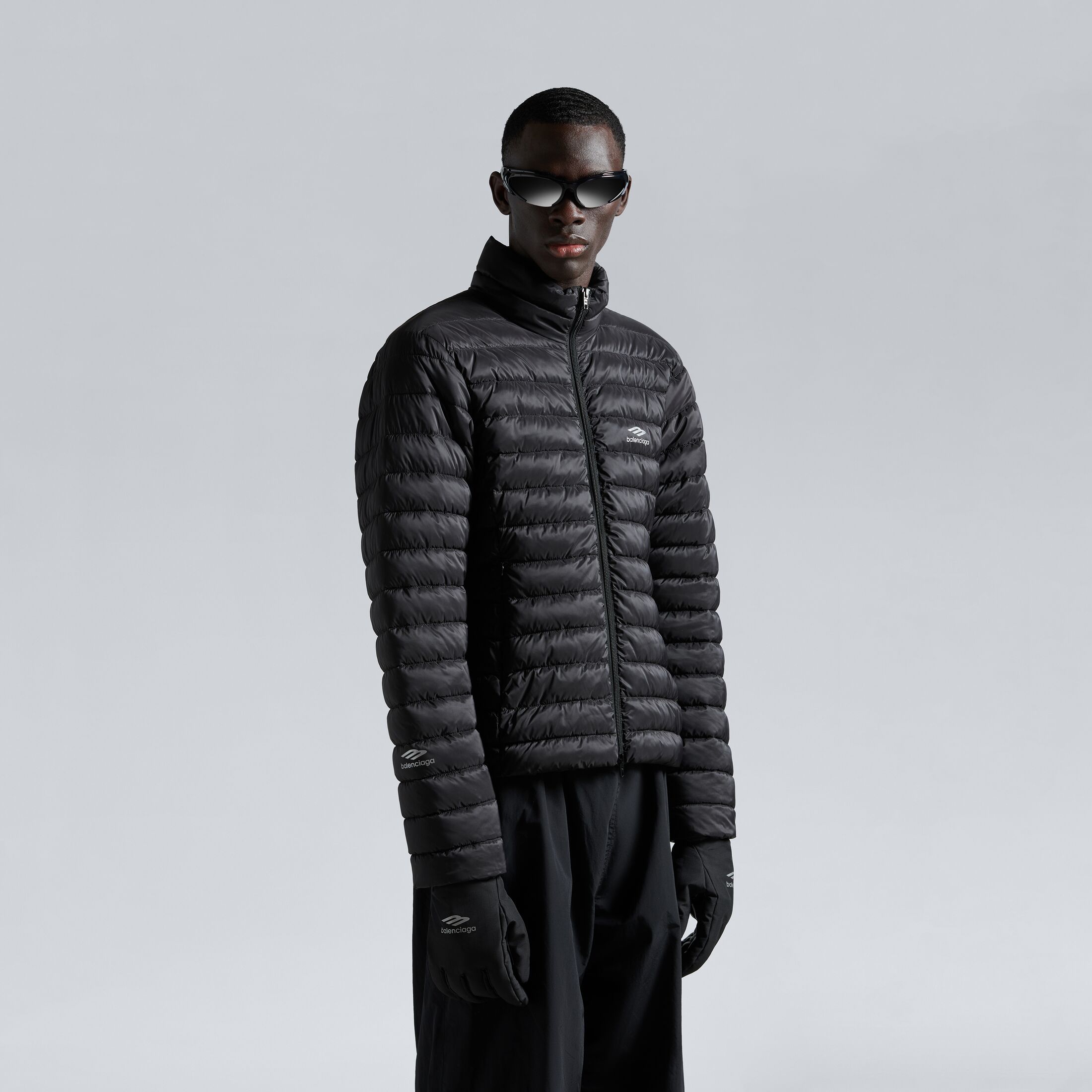 Men's 3b Sports Icon Ski Fitted Puffer in Black | Balenciaga NL