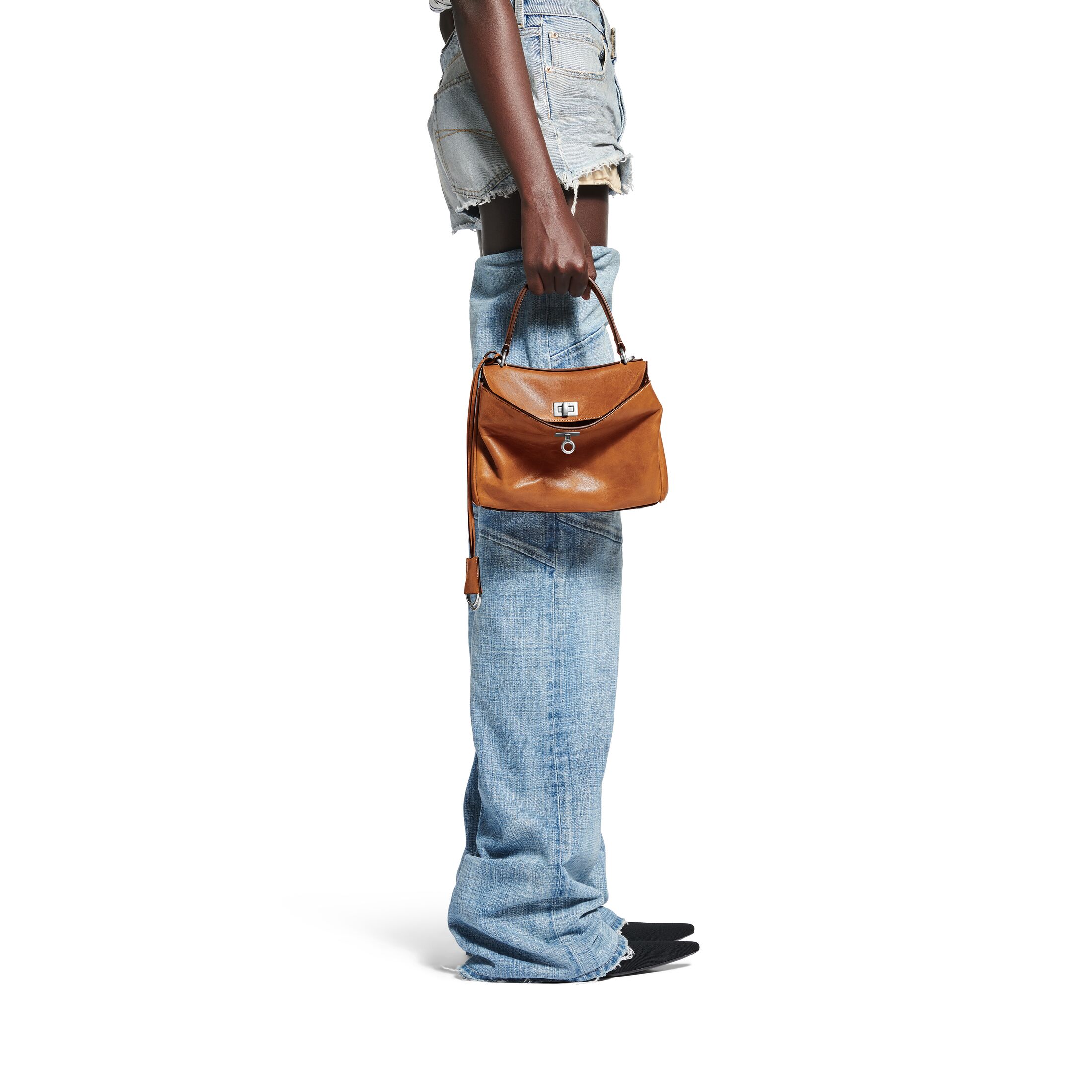 Borsa Rodeo Mini da Donna in Marrone Chiaro| Balenciaga® IT