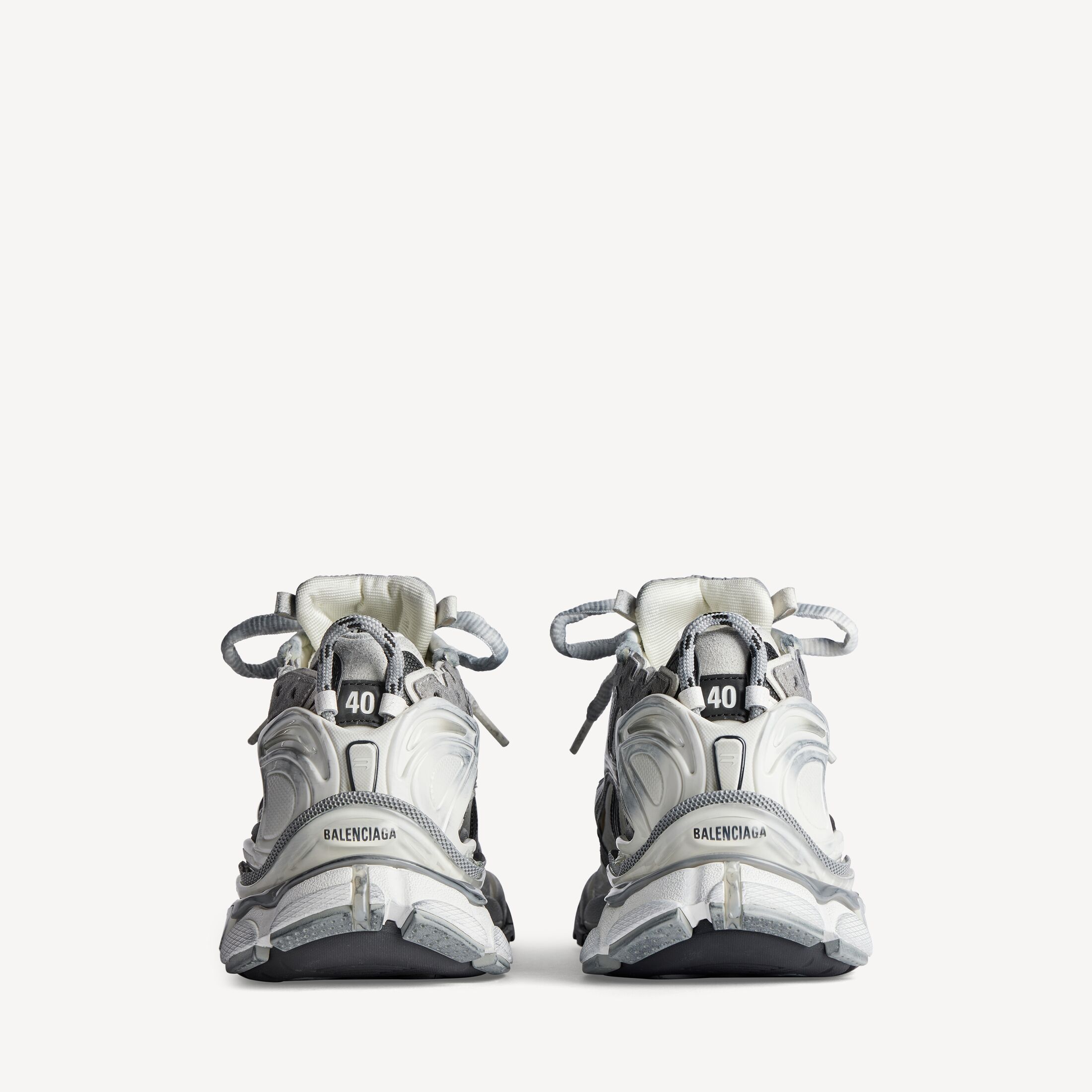 Men's Runner Sneaker in Grey/white/black | Balenciaga US