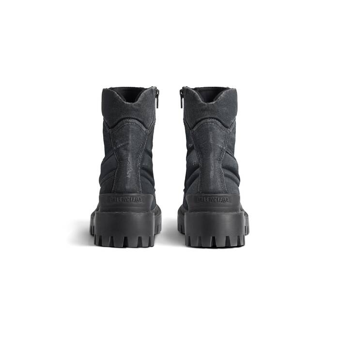 Men's Combat Strike Boot in Black | Balenciaga US