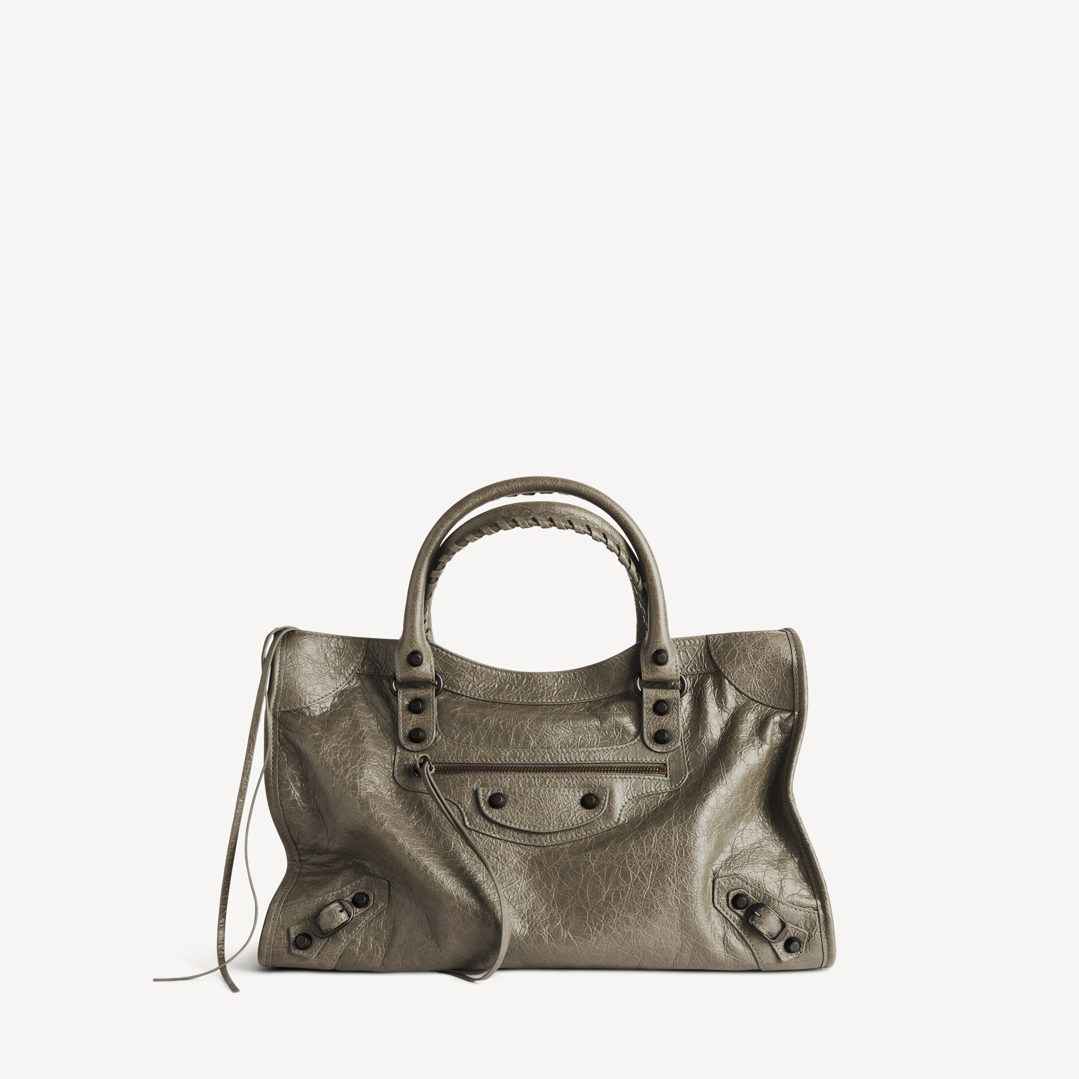 Women's Le City Bag Medium in Army Green | Balenciaga US