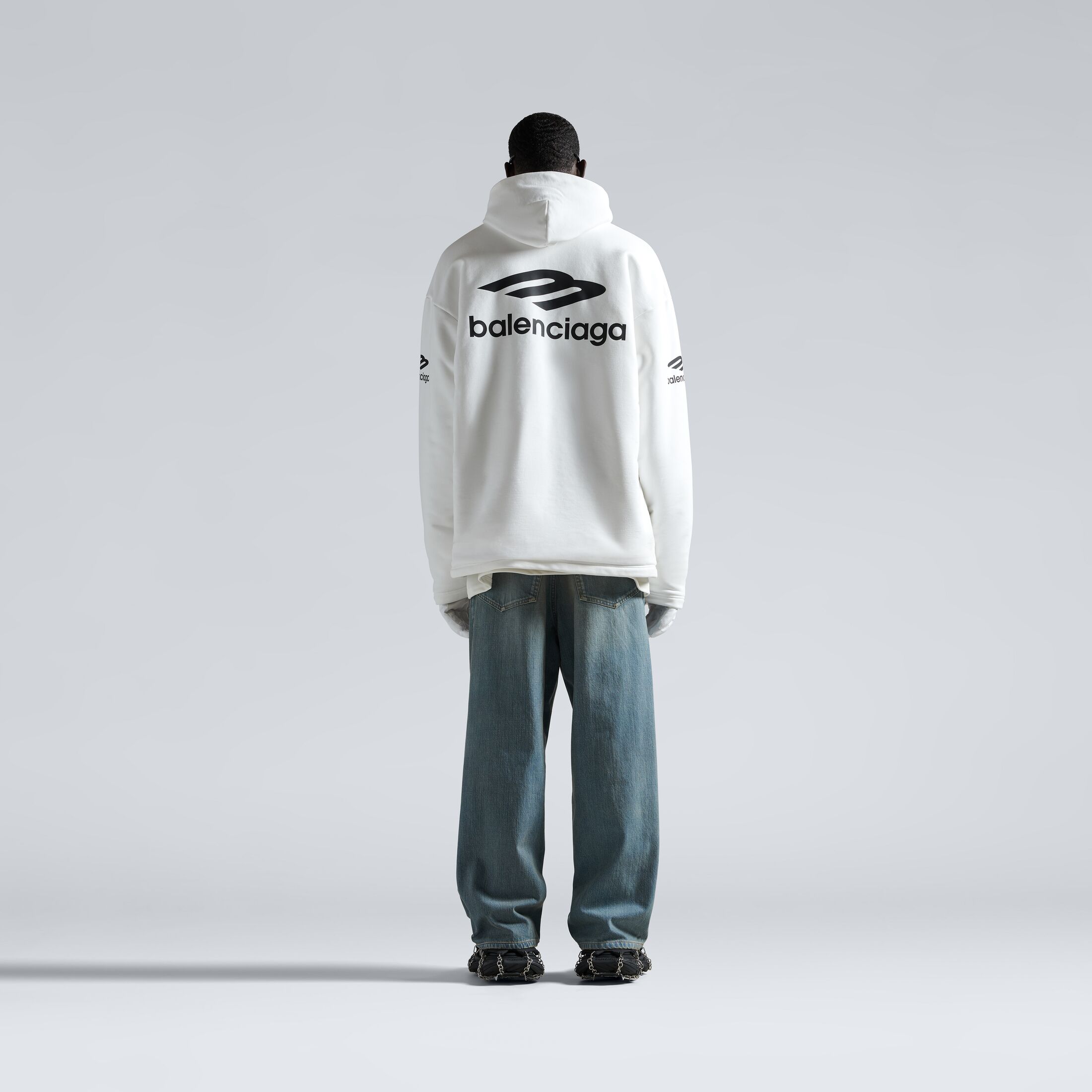 Men's Waterproof Jeans in Light Blue | Balenciaga US