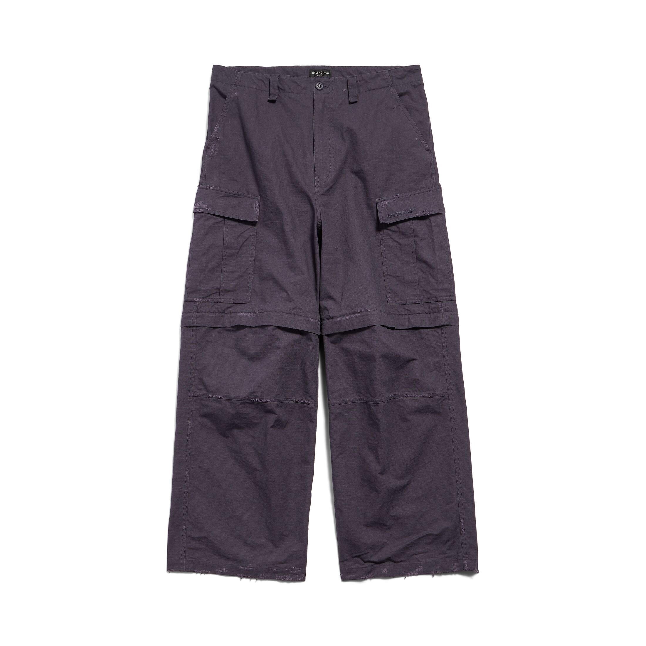 Men's Large Cargo Pants in Dark Blue | Balenciaga US