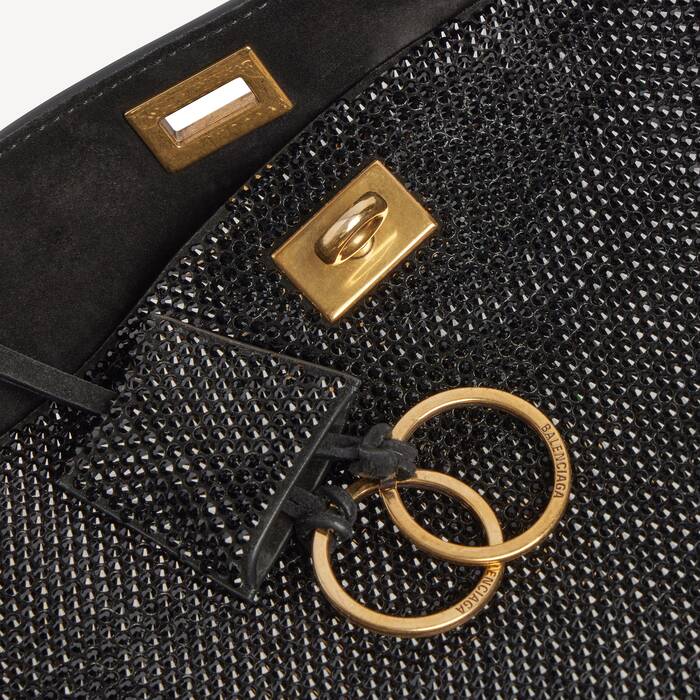 Women's Rodeo Mini Handbag With Rhinestones in Black| Balenciaga® US