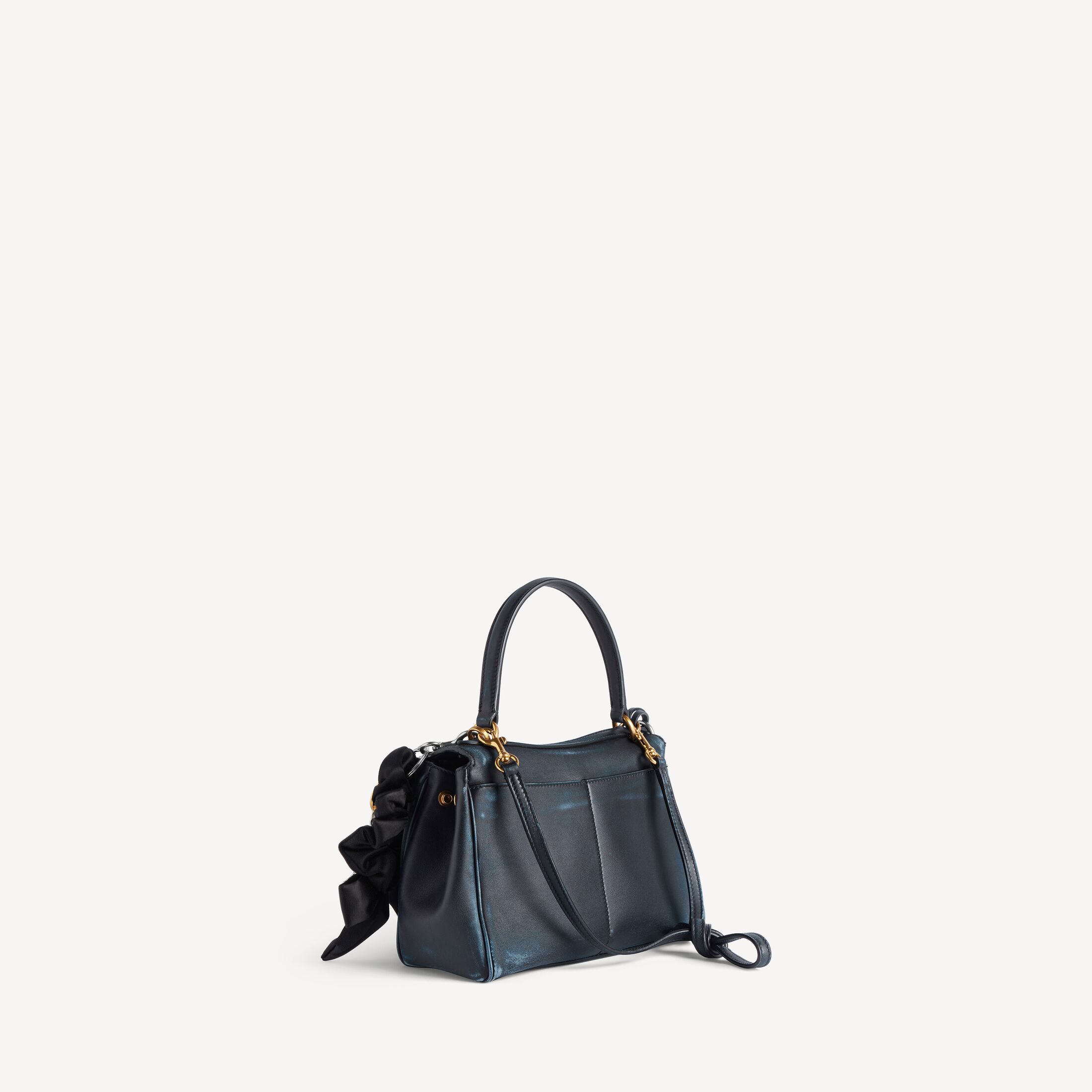 Women's Rodeo Handbag Mini With Charms in Marine Blue | Balenciaga US