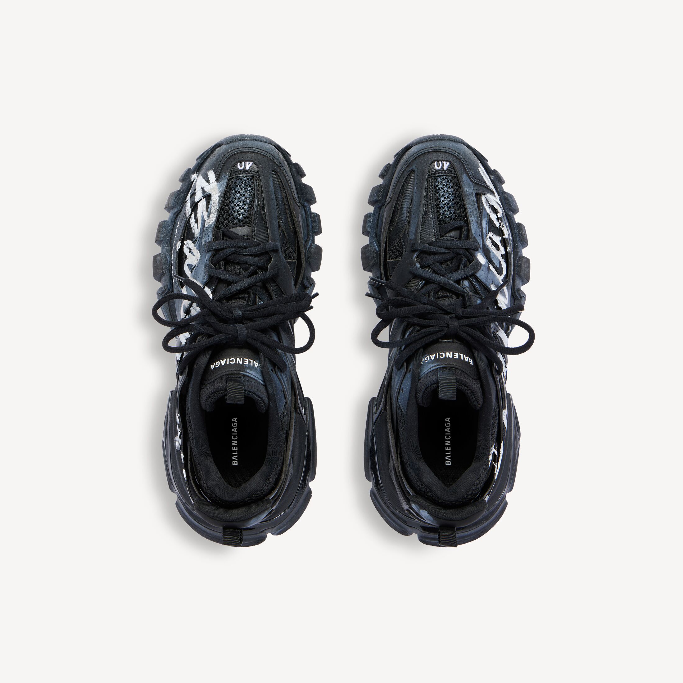 Men's Track Signature Sneaker in Black/white | Balenciaga US