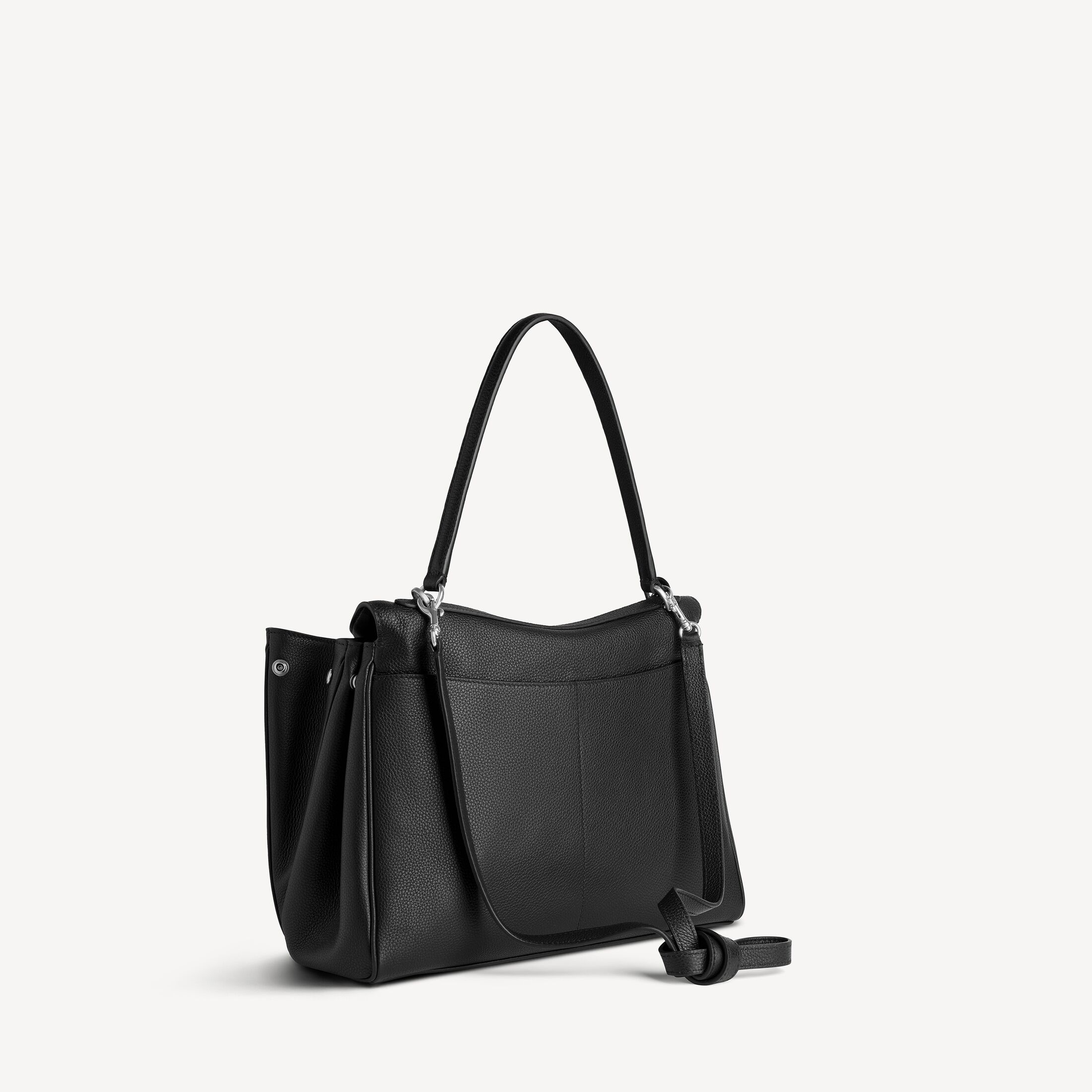 Women's Rodeo Handbag Medium Grained Calfskin in Black | Balenciaga AU