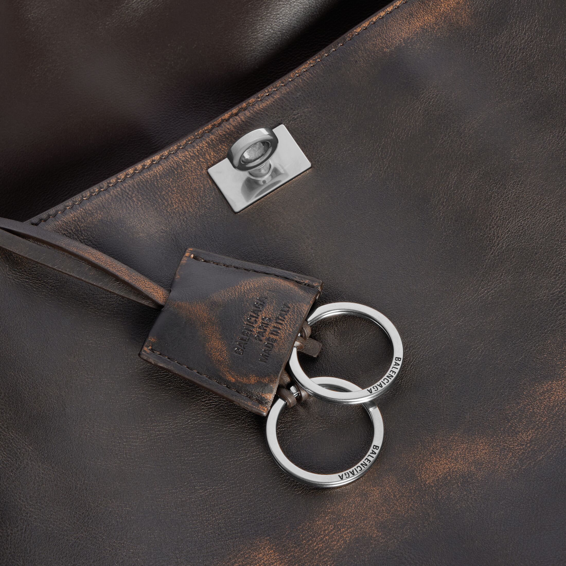 Men's Rodeo Handbag Large in Brown | Balenciaga US