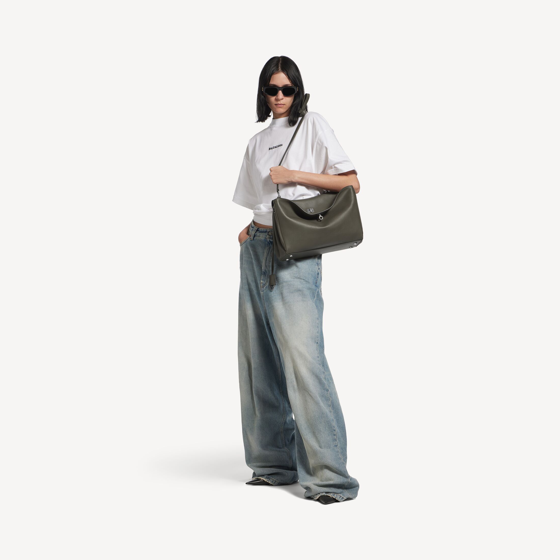 ホワイト の ウィメンズ Rodeo ハンドバッグ ミディアム スニーカー | Balenciaga JP