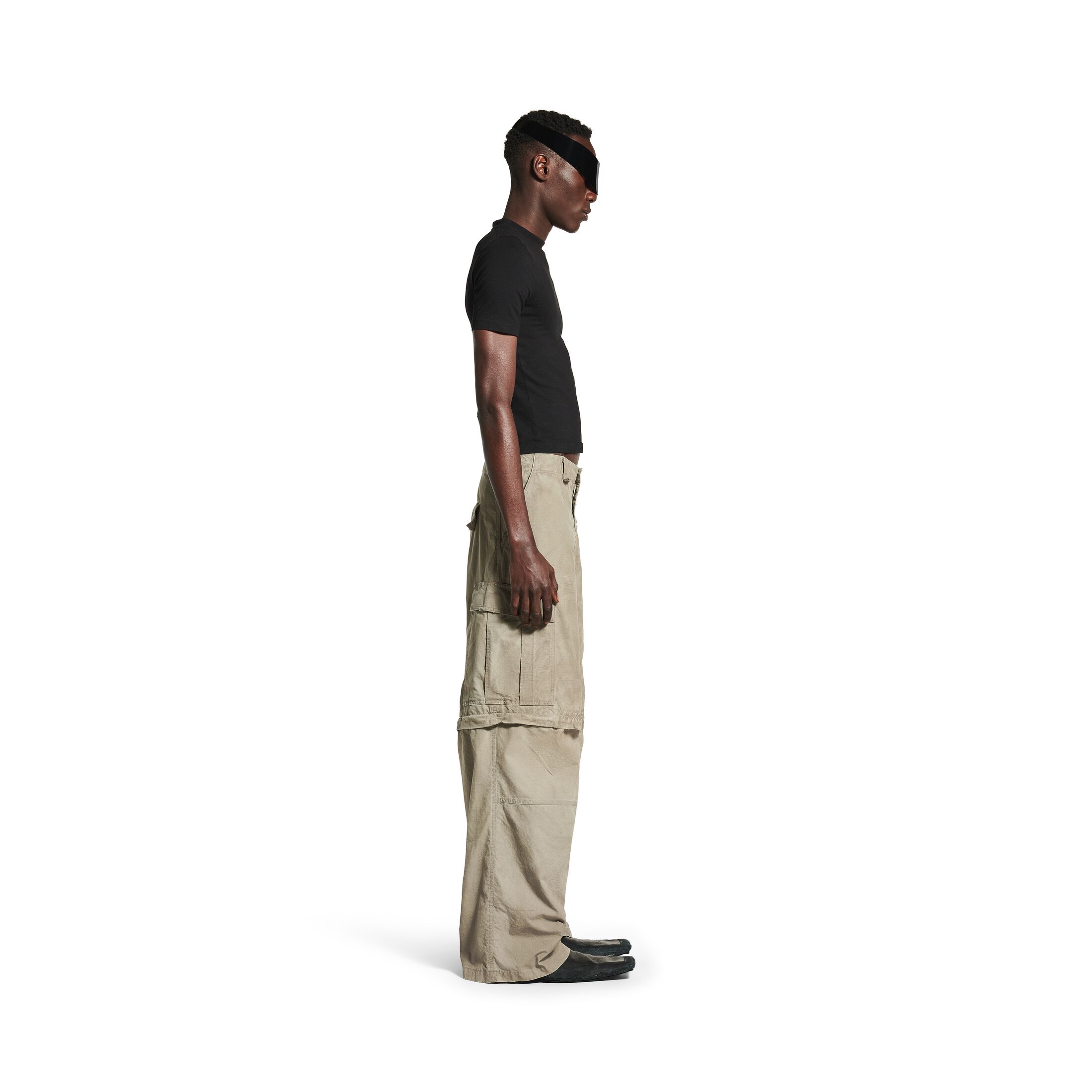 Men's Large Cargo Pants in Dark Beige | Balenciaga US