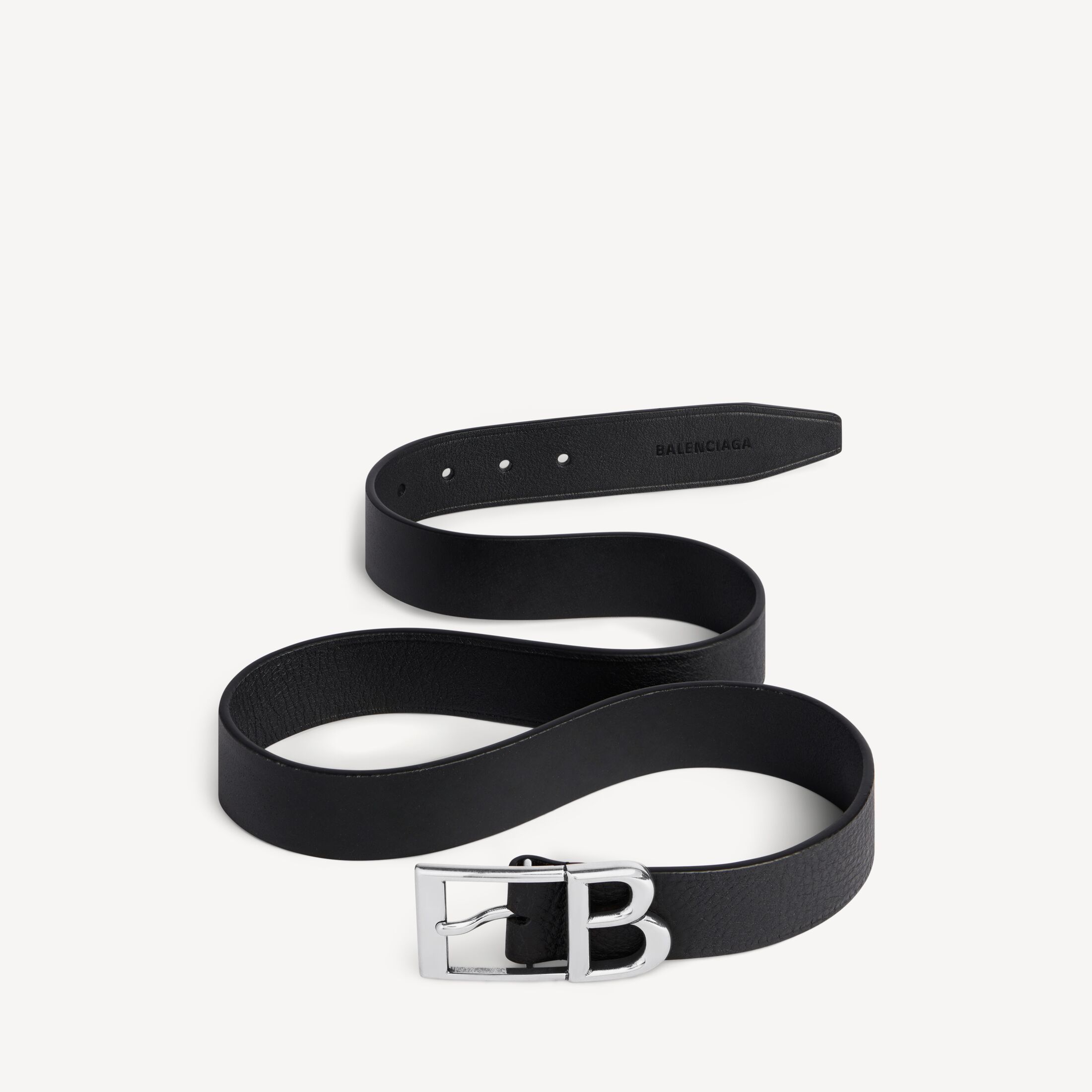 Men's Classic B Belt in Black | Balenciaga US
