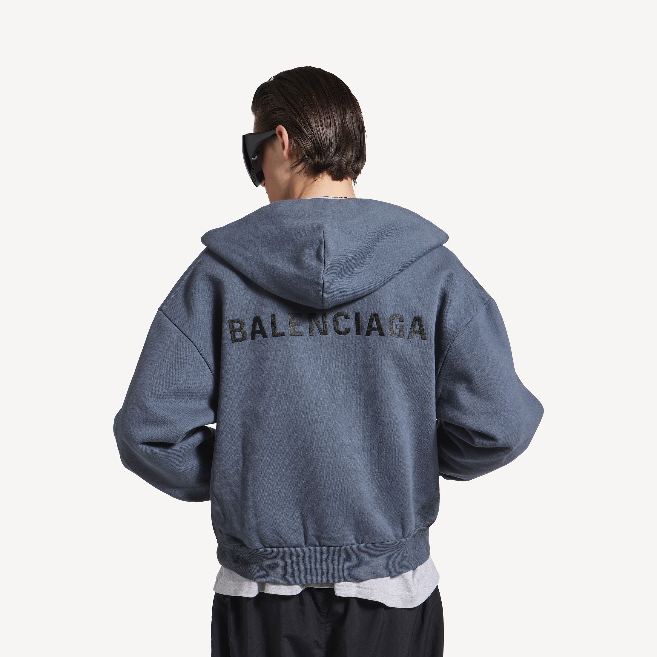 Balenciaga back zip-up hoodie regular fit