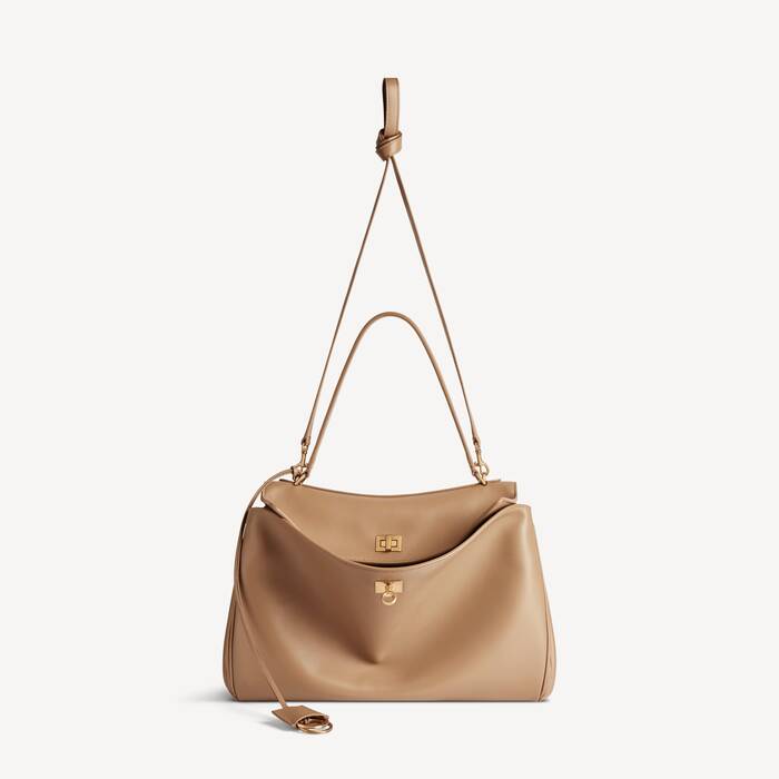 Women's Rodeo Handbag Medium in Latte | Balenciaga US