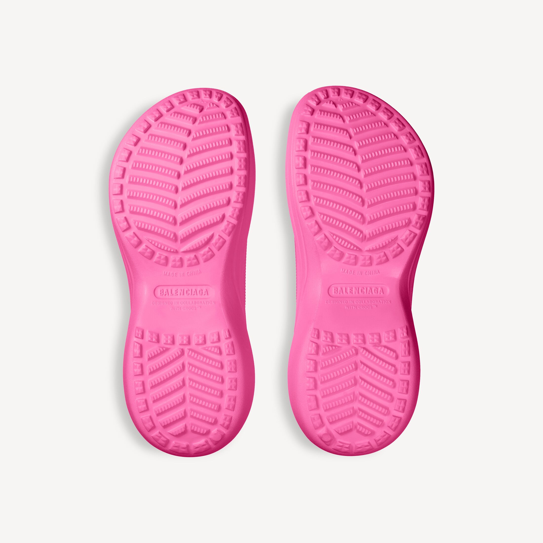 Women's Pool Crocs™ Slide Sandal in Pink | Balenciaga US